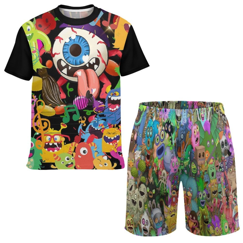 Youth My Singing Monsters Shirt Set Game Movie Character Tee and Pants ...