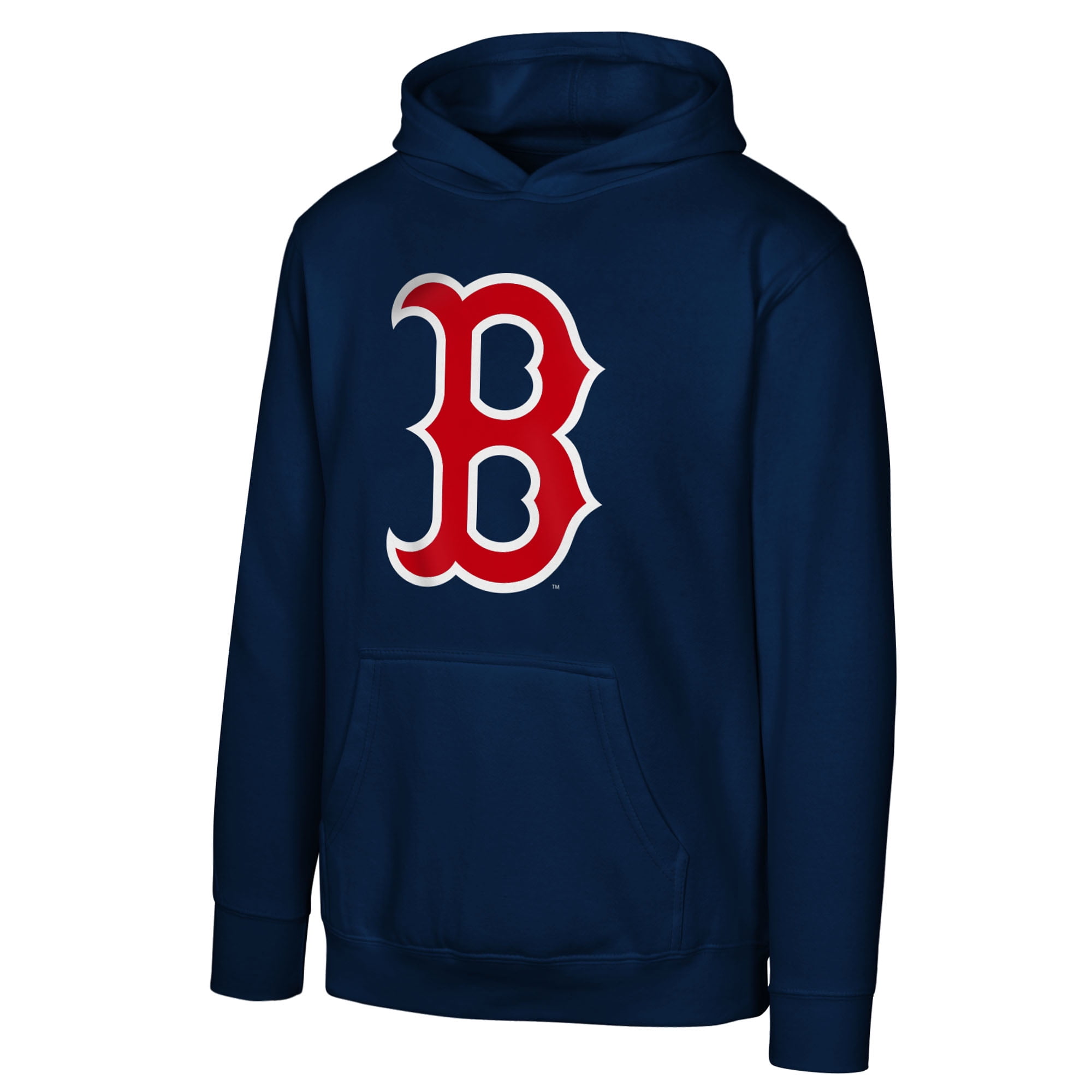 Youth Navy Boston Red Sox Primary Logo Pullover Hoodie - Walmart.com