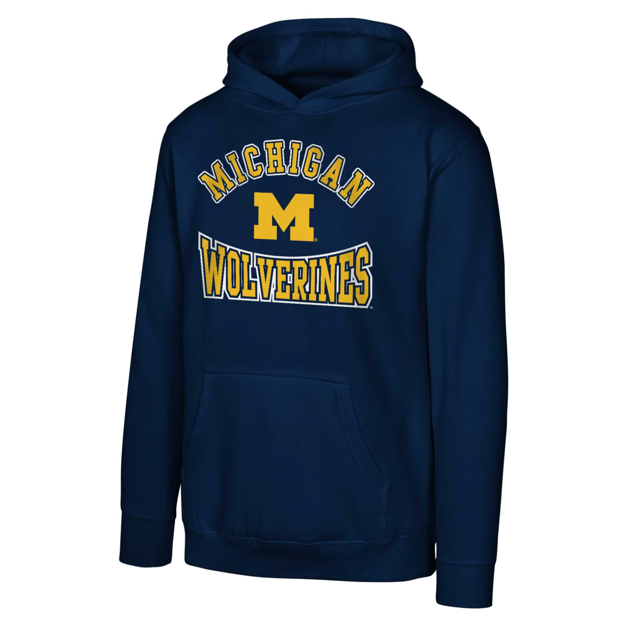 Youth Navy Michigan Wolverines Hometown Classic Fleece Pullover Hoodie ...