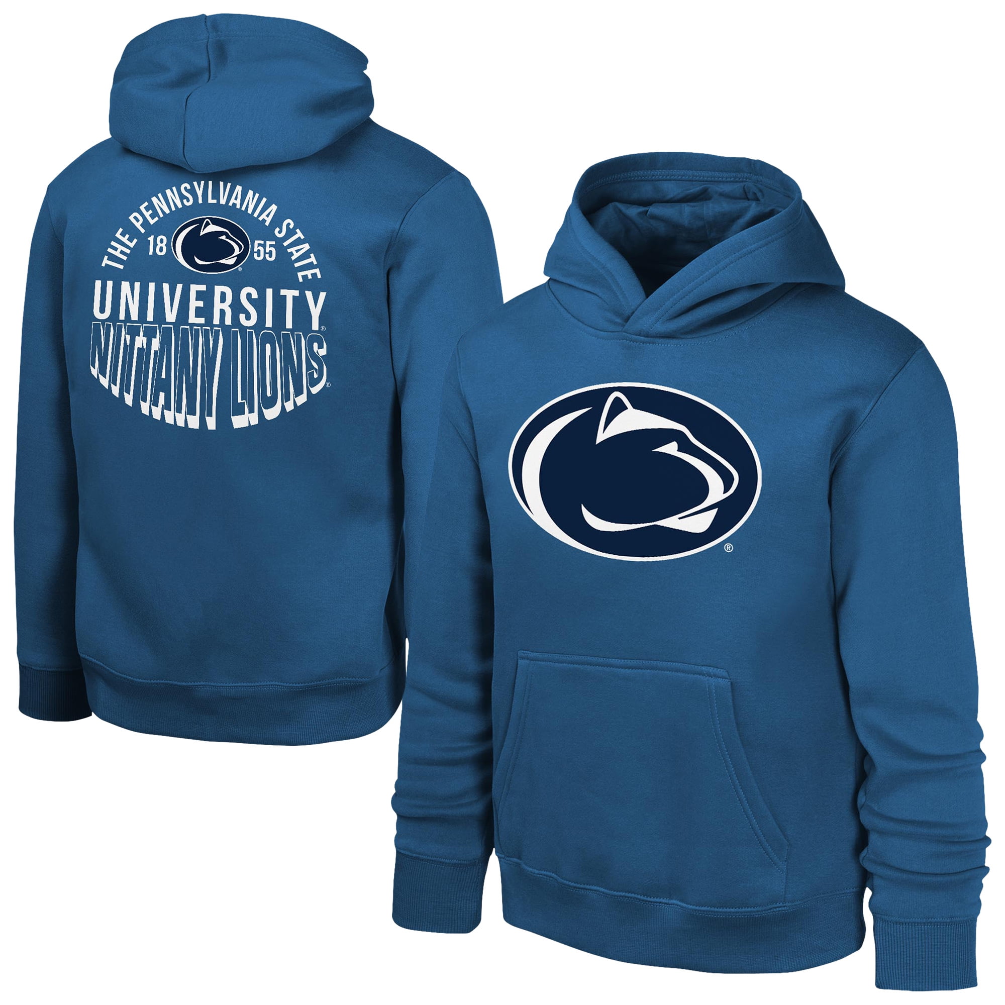 Youth Navy Penn State Nittany Lions Team Banner Fleece Pullover Hoodie ...