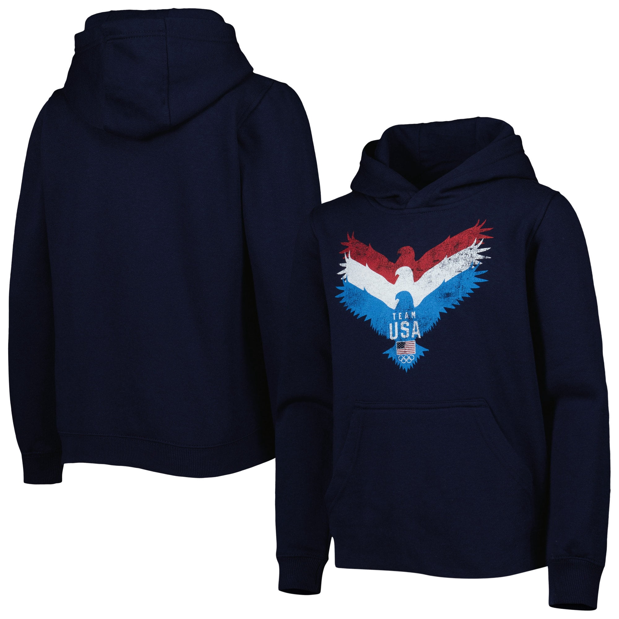Youth Navy Team USA Pullover Hoodie - Walmart.com