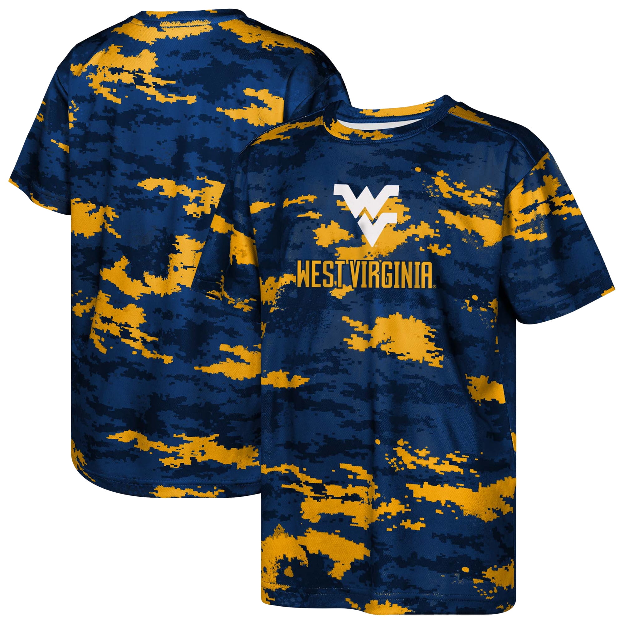 Youth Navy West Virginia Mountaineers Scrimmage Sublimated T-Shirt ...