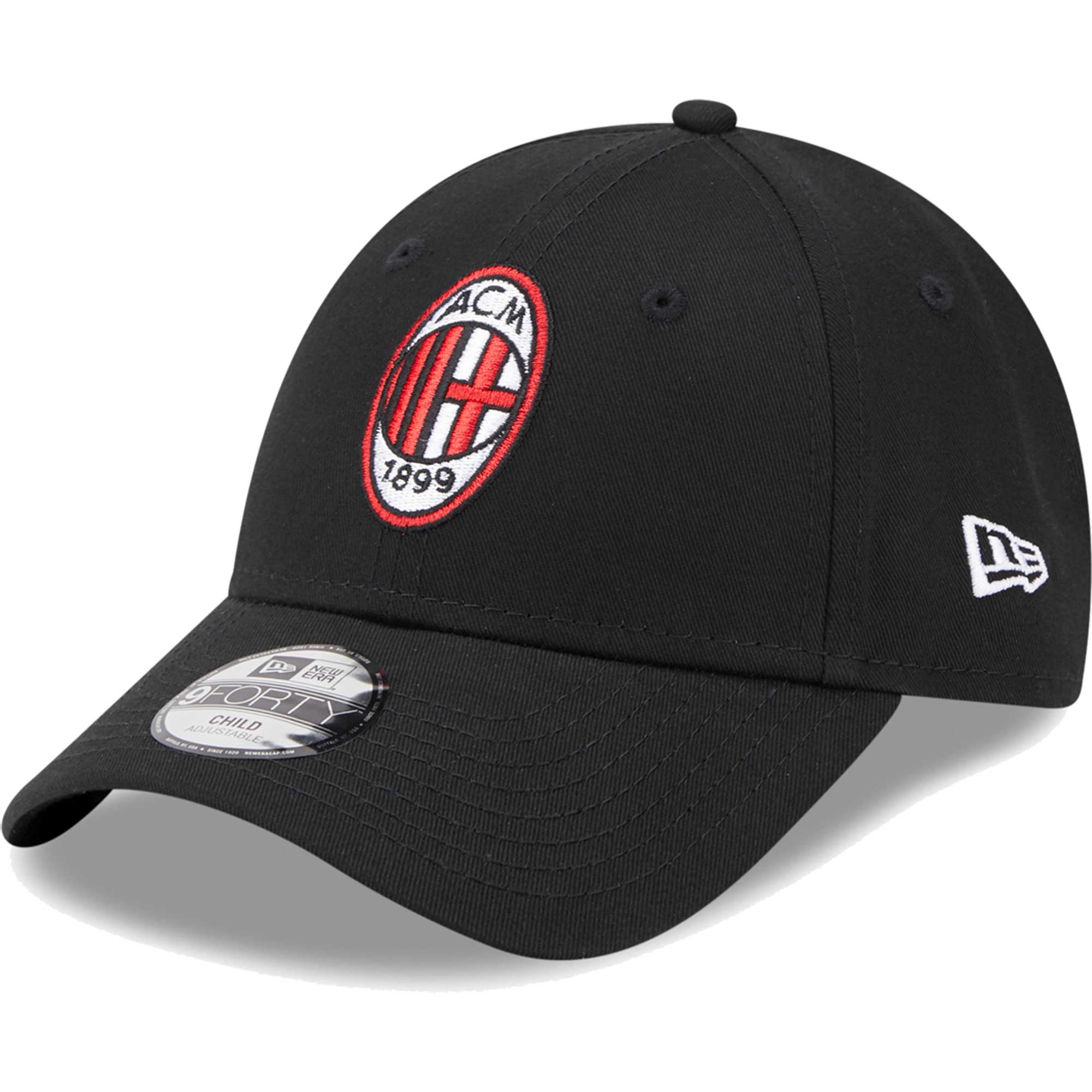 Youth New Era Black AC Milan Core 9FORTY Adjustable Hat - Walmart.com