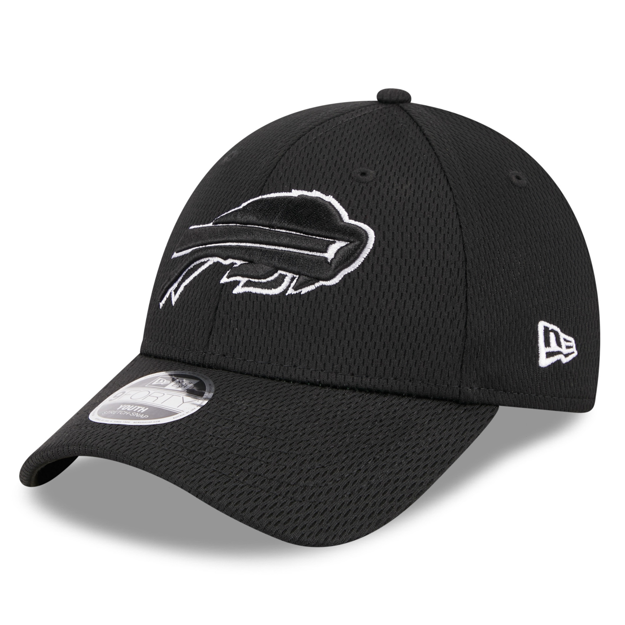 Youth New Era Black Buffalo Bills Main B-Dub 9FORTY Adjustable Hat ...