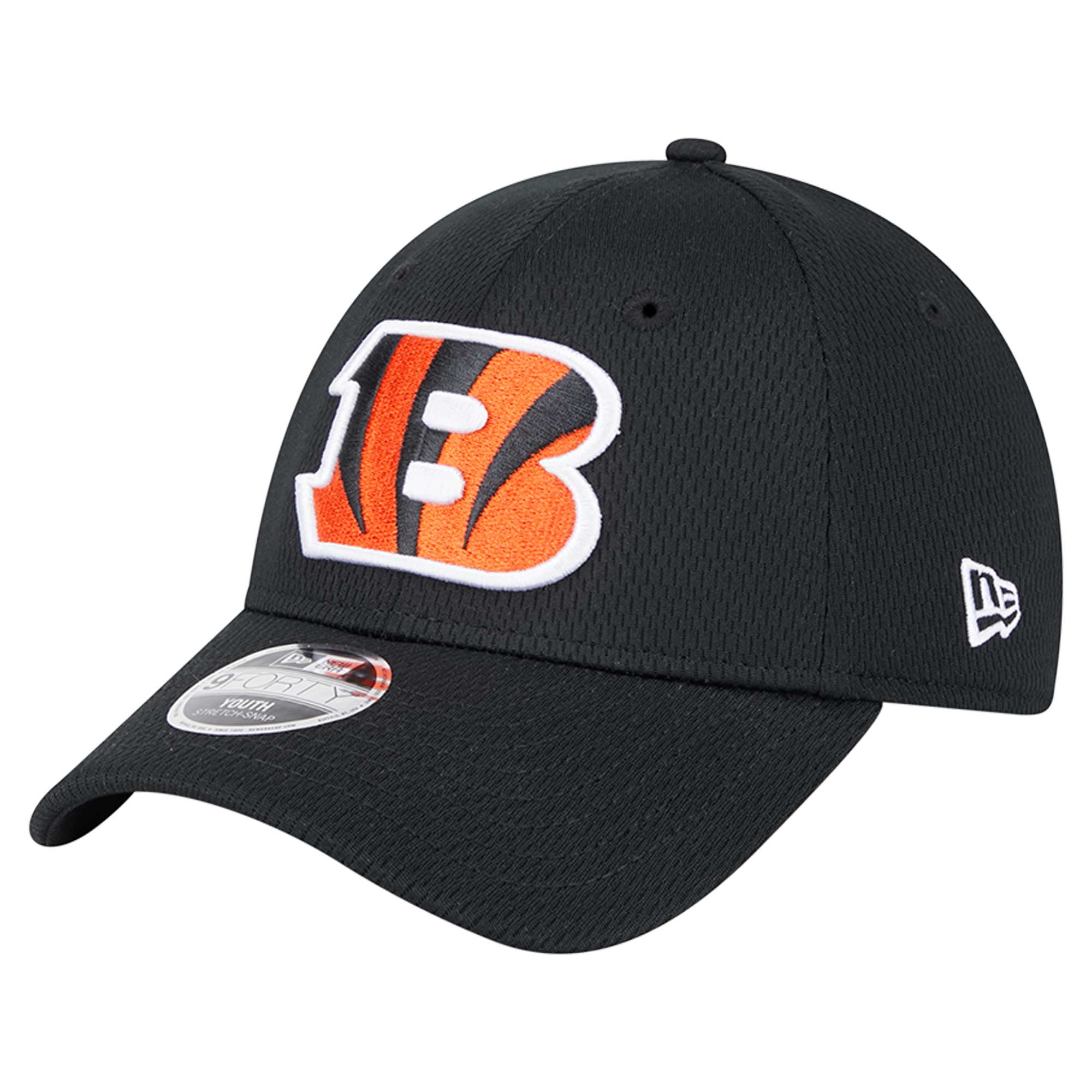 Youth New Era Black Cincinnati Bengals Main 9FORTY Adjustable Hat ...
