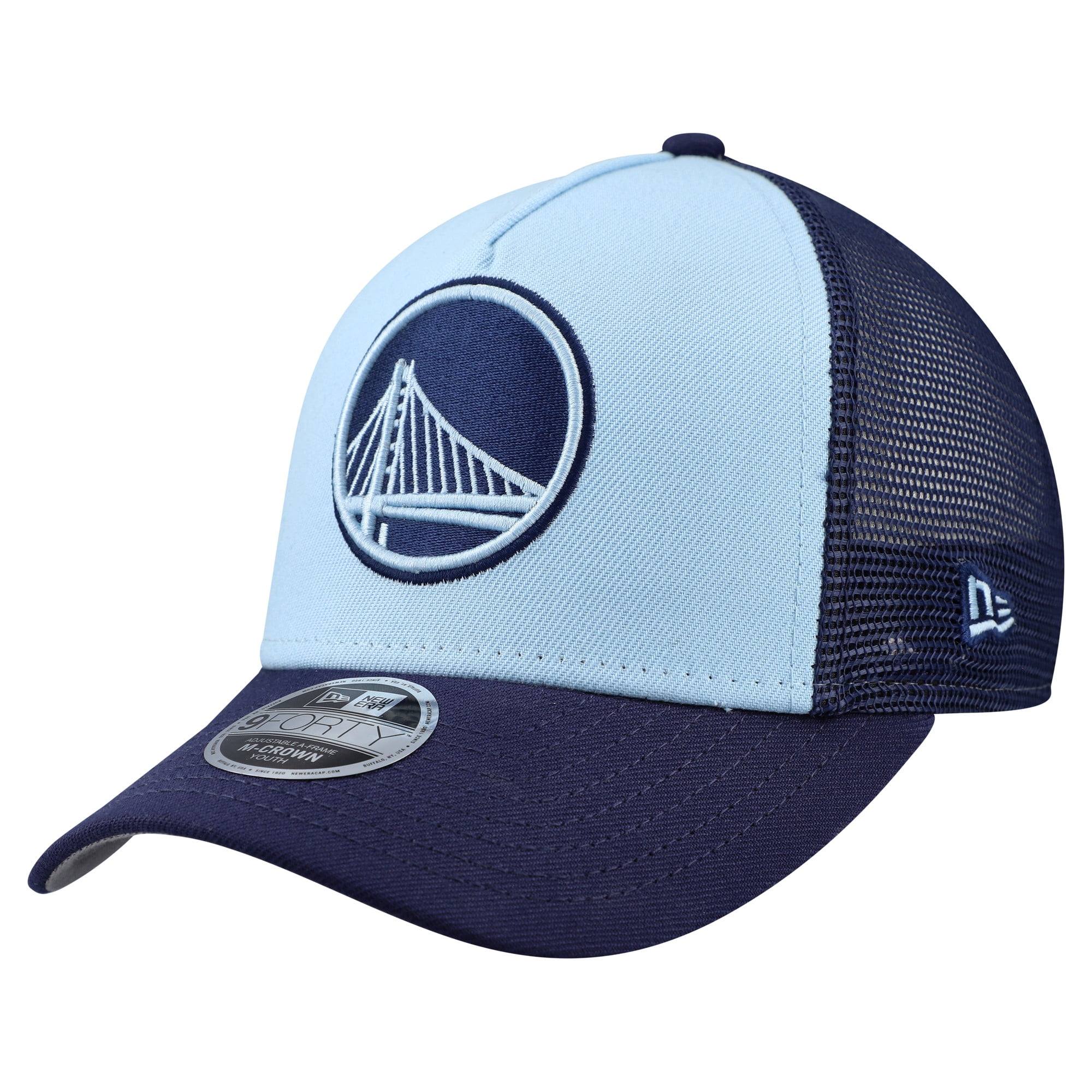 Youth New Era Light Blue Golden State Warriors Colorpack 9FORTY A-Frame ...