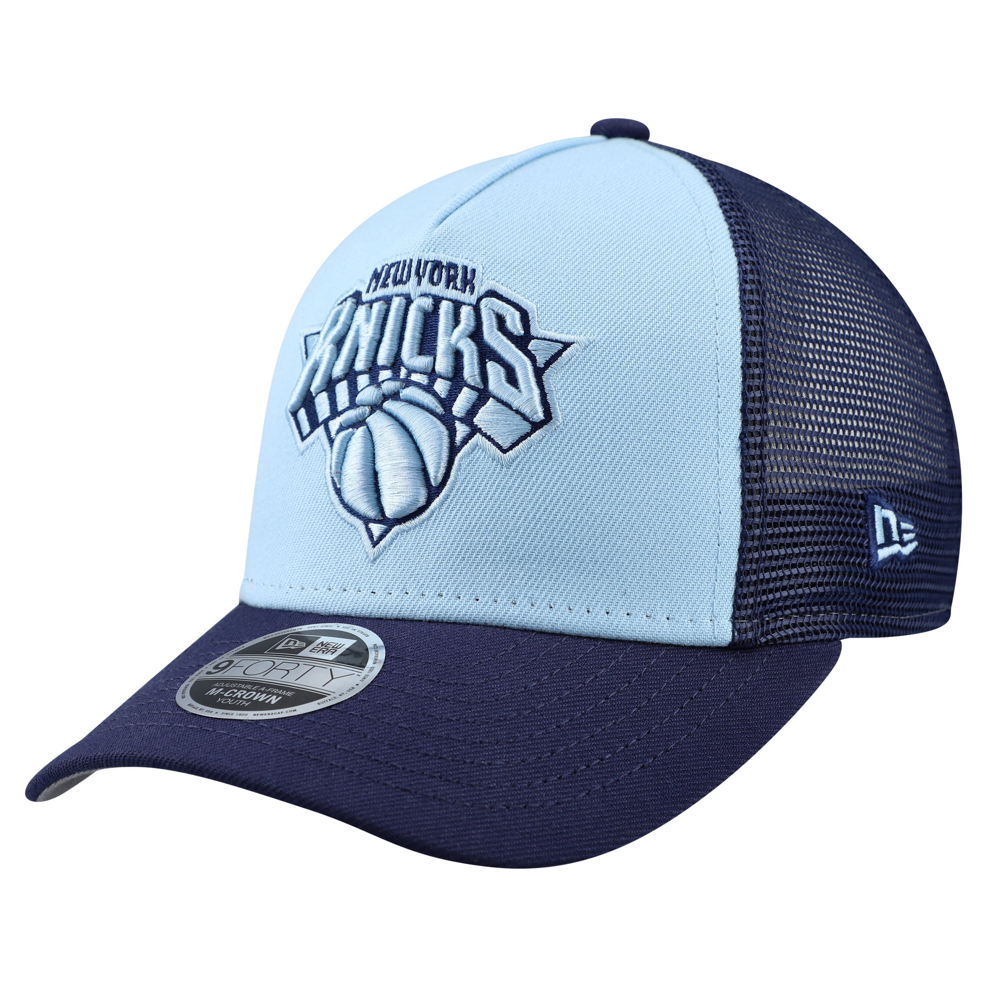 Youth New Era Light Blue New York Knicks Colorpack 9FORTY A-Frame ...