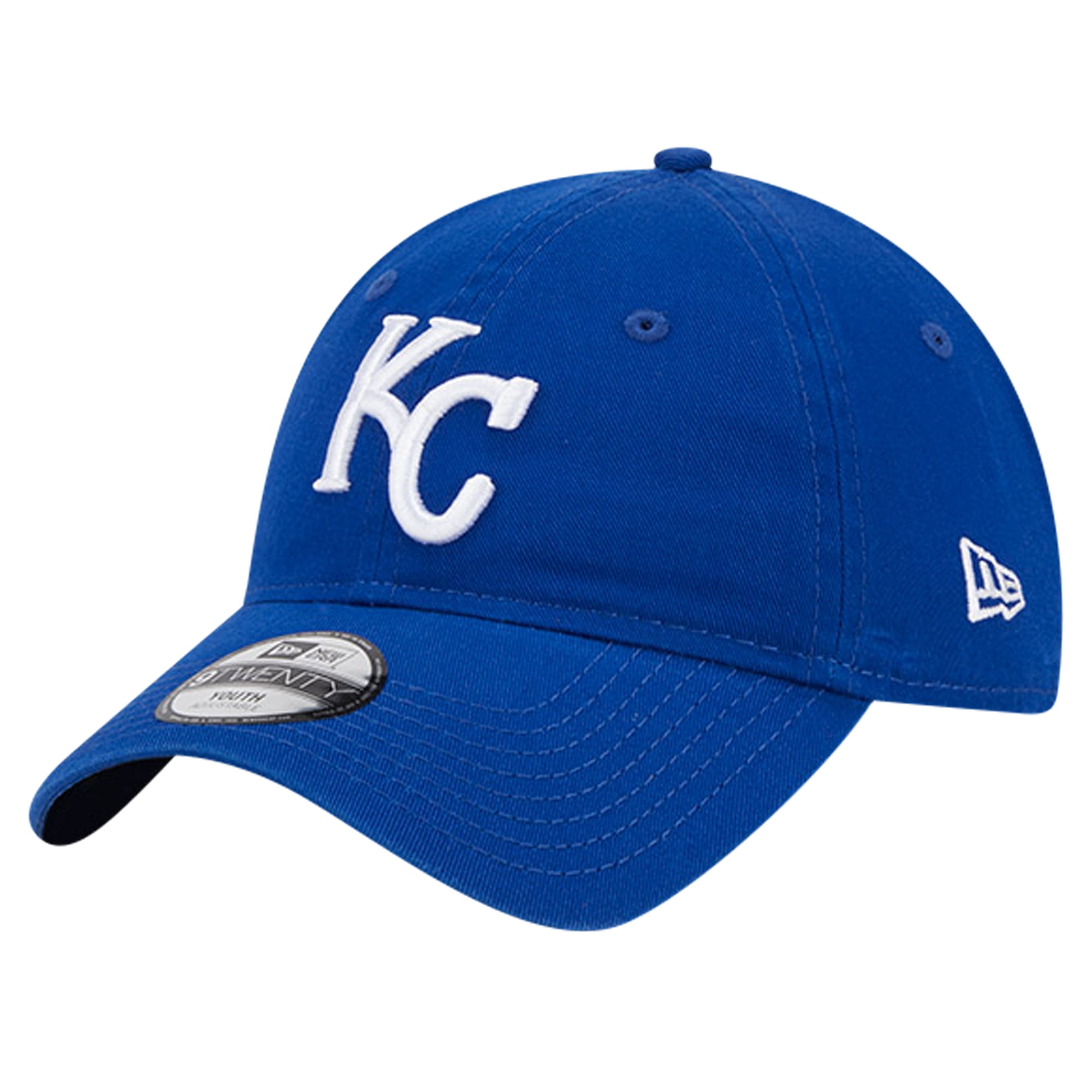 Youth New Era Royal Kansas City Royals Team Color 9TWENTY Adjustable ...