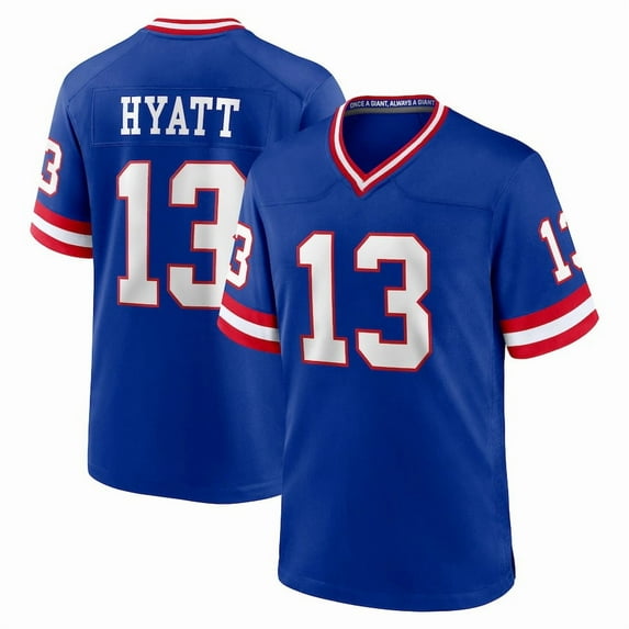 Youth New York G Hyatt 13 Royal Alternate Sports Player Game Stitched ...