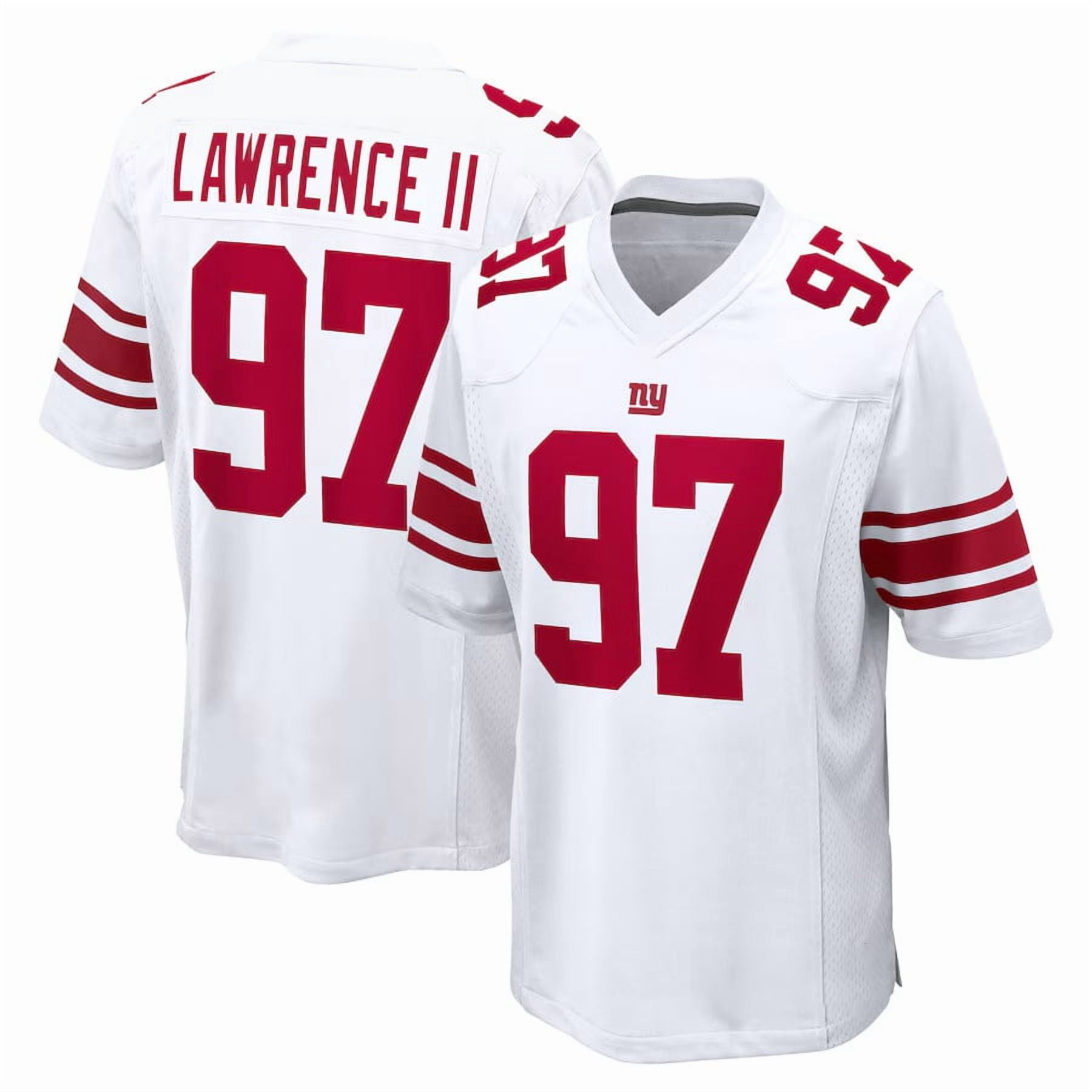 Youth New York G Lawrence II 97 White Sports Player Game Stitched Name ...