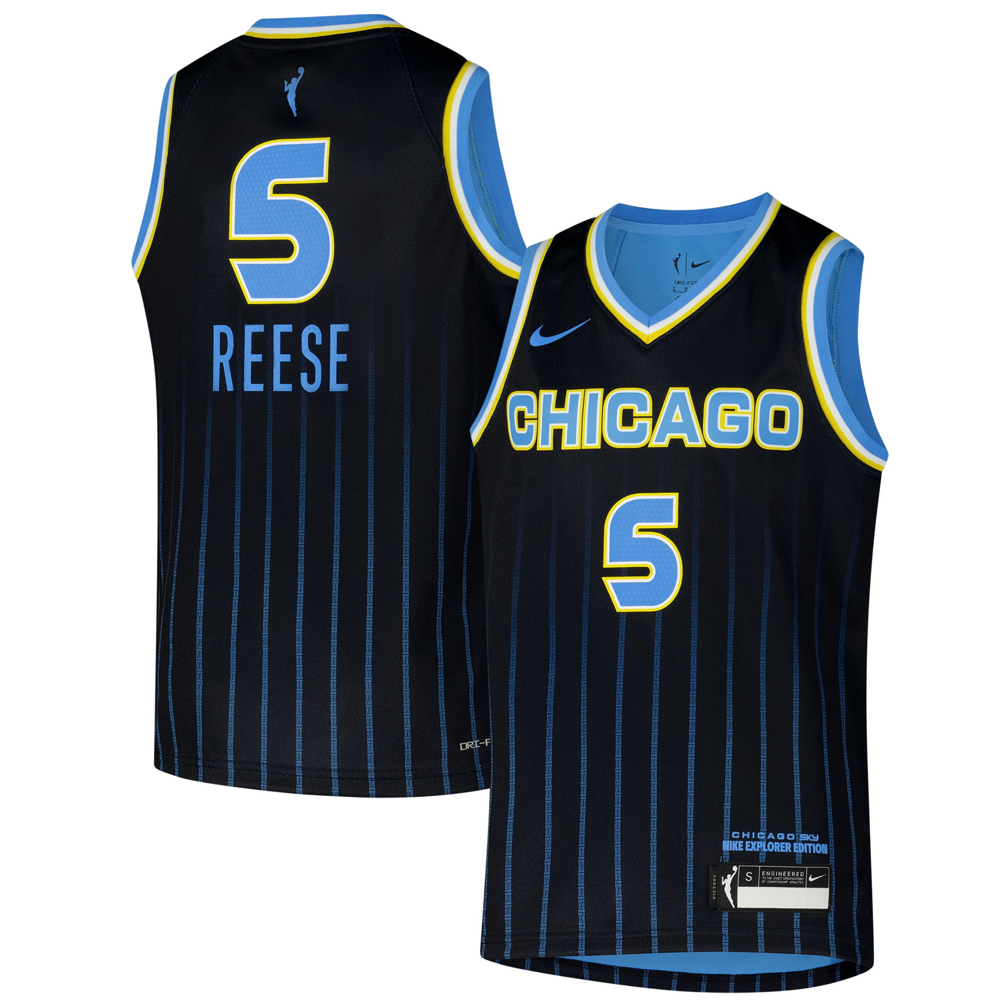 Youth Nike Angel Reese Black Chicago Sky 2024 WNBA Draft Explorer ...