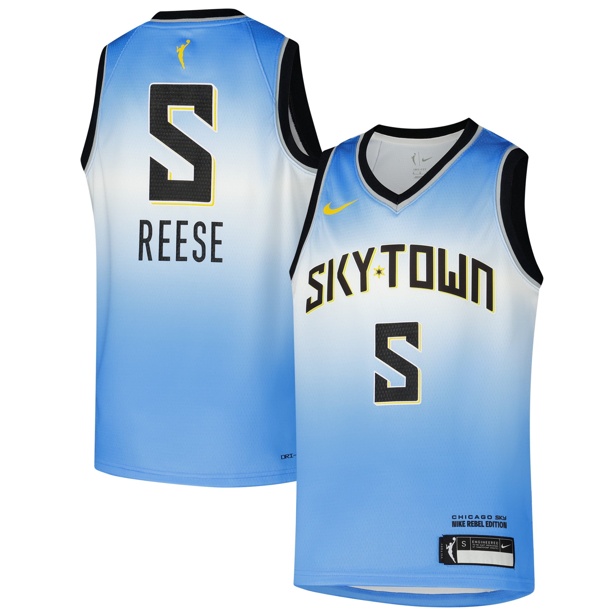 Youth Nike Angel Reese Light Blue Chicago Sky 2024 Draft Expansion WNBA ...