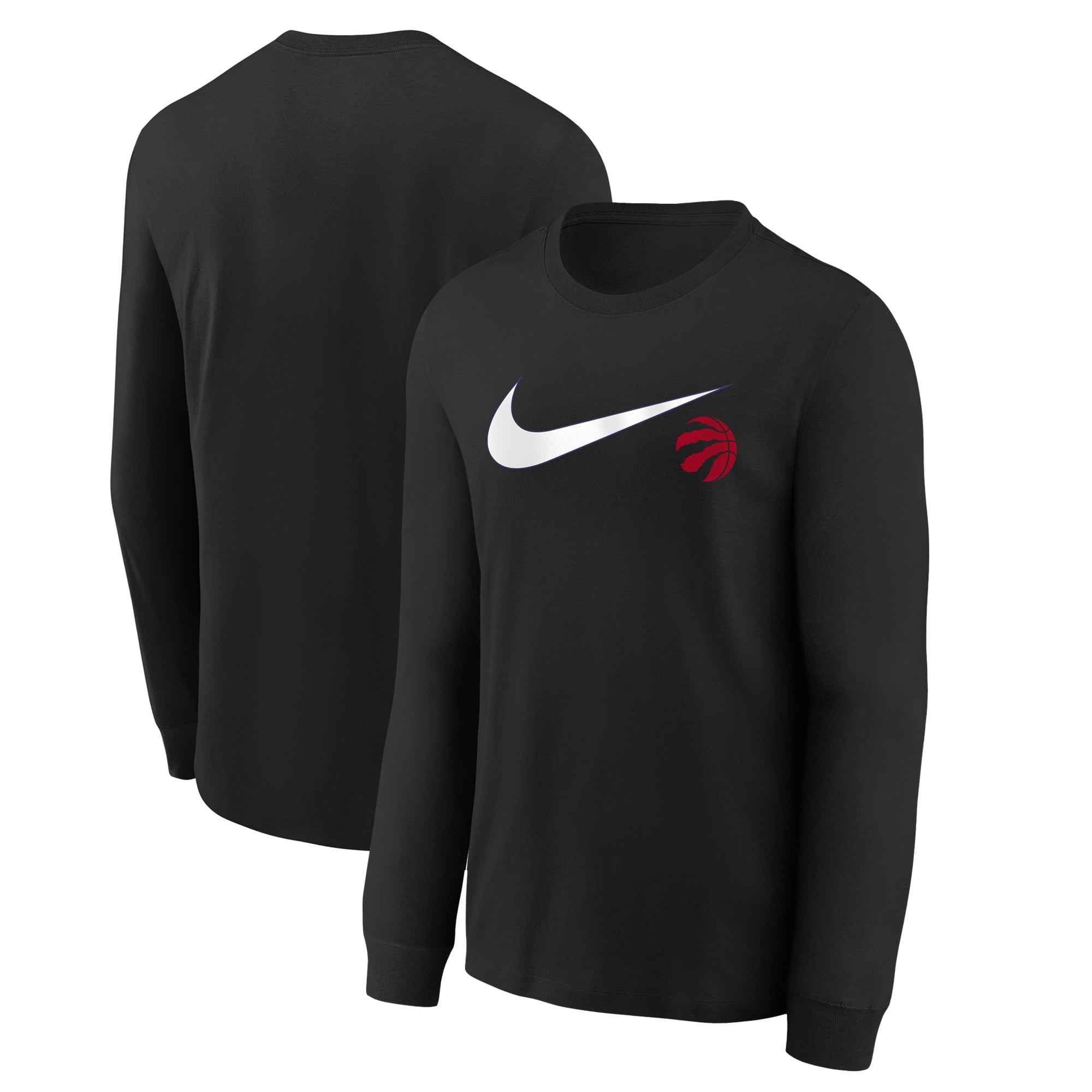 Youth Nike Black Toronto Raptors Swoosh Long Sleeve T-Shirt - Walmart.com