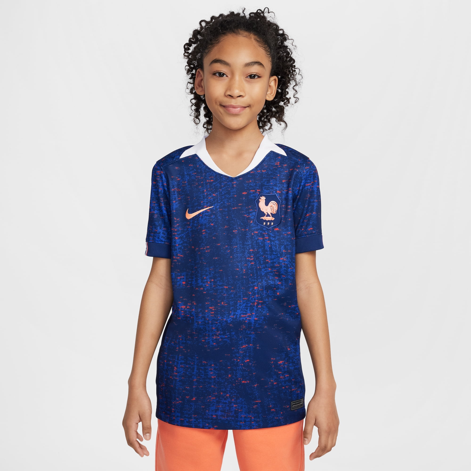 Youth Nike Blue France Women's National Team 2025/26 Home Replica ...