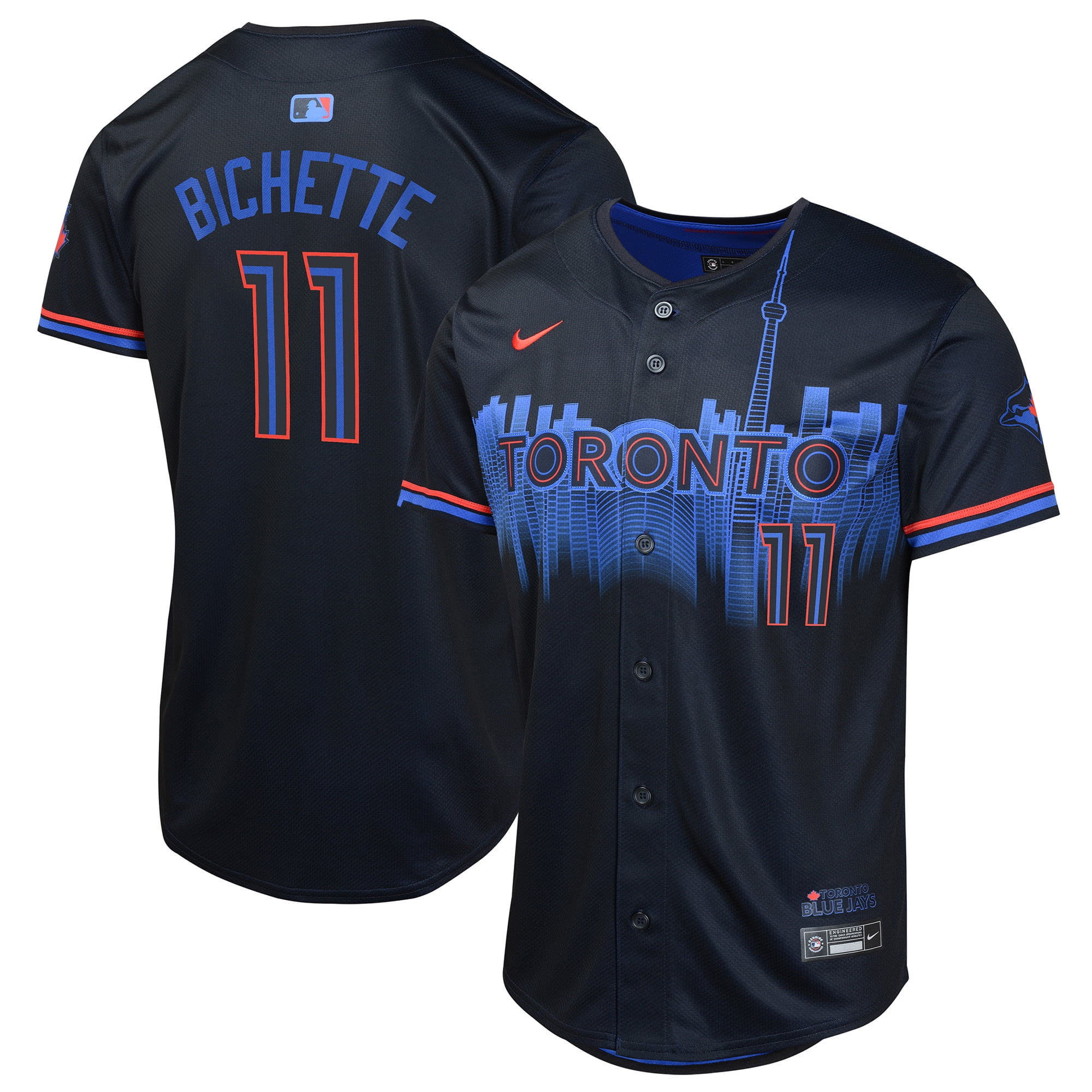 Youth Nike Bo Bichette Navy Toronto Blue Jays 2024 City Connect Limited ...