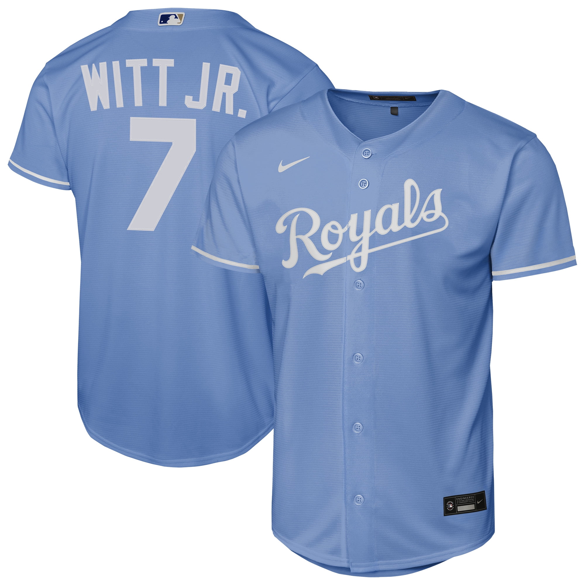 Youth Nike Bobby Witt Jr. Light Blue Kansas City Royals Alternate ...