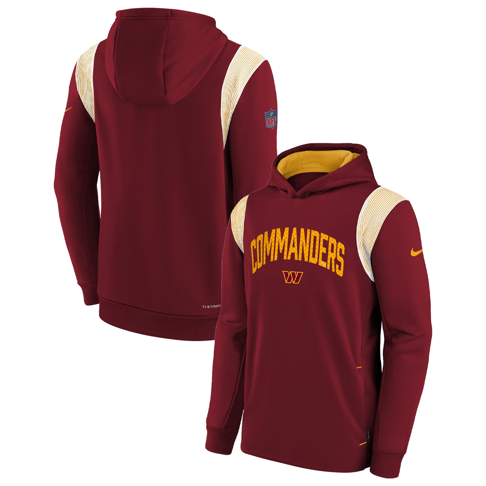 Youth Nike Burgundy Washington Commanders Sideline Fleece Performance ...