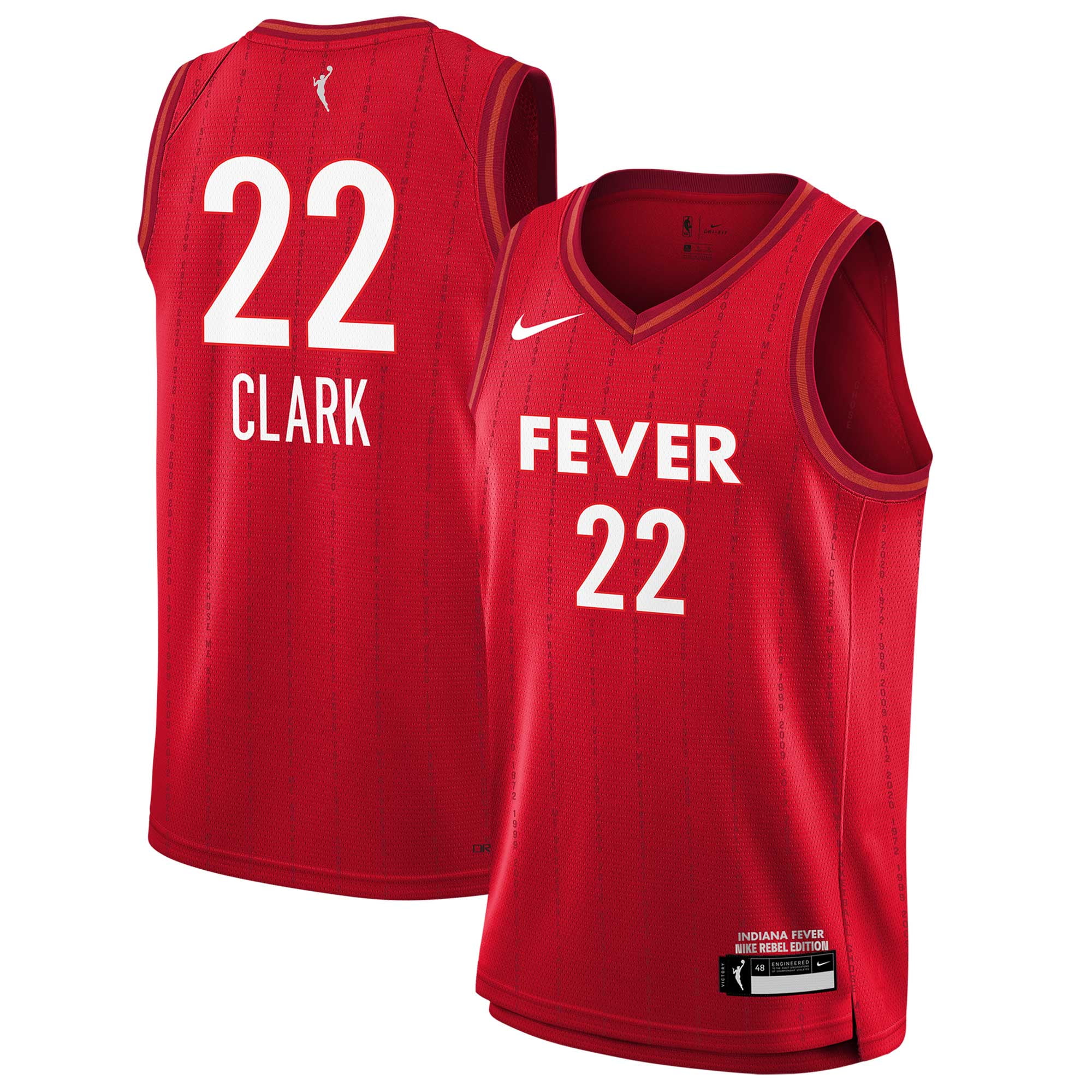 Youth Nike Caitlin Clark Red Indiana Fever 2024 WNBA Draft Rebel ...