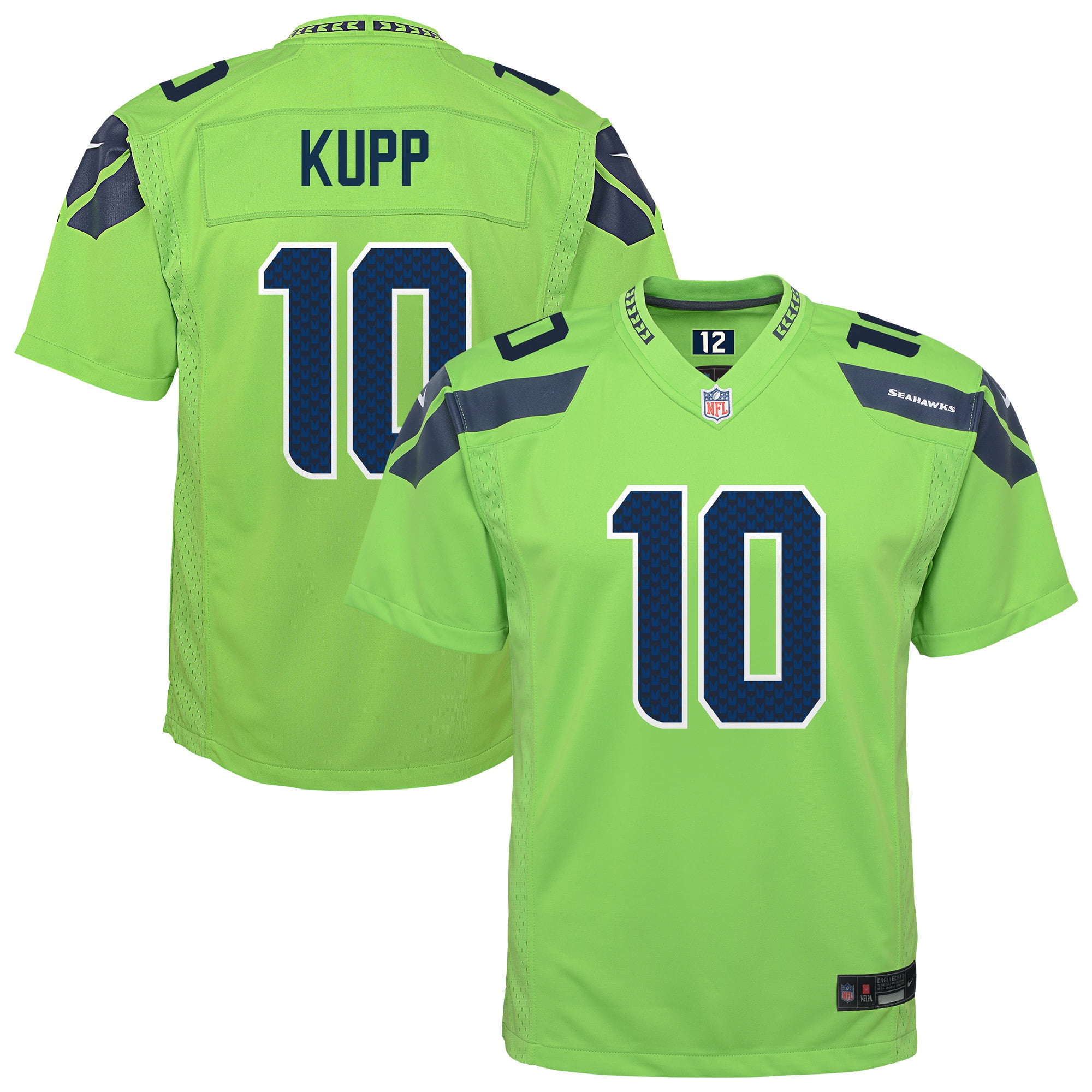 Youth Nike Cooper Kupp Neon Green Seattle Seahawks Game Jersey ...
