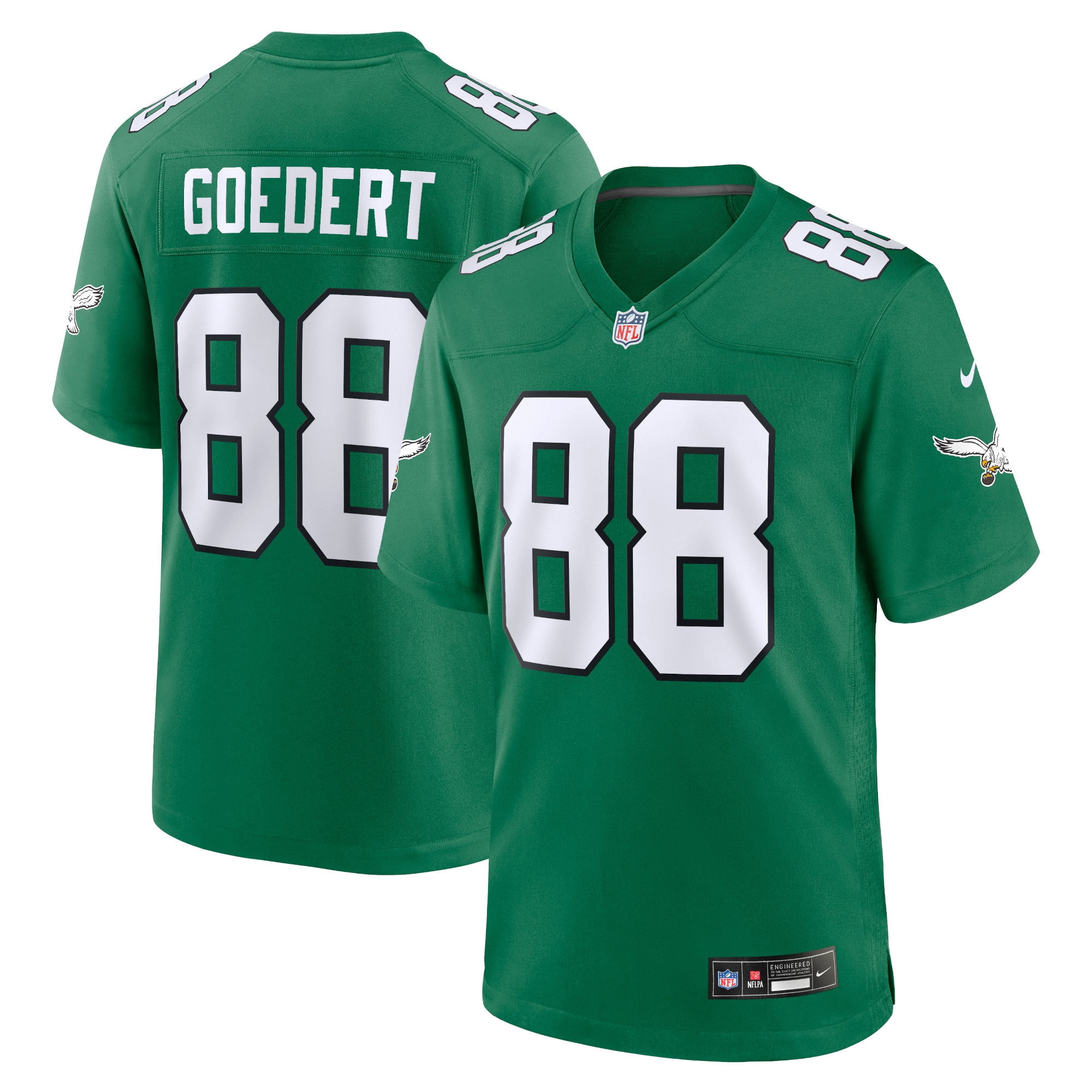 Youth Nike Dallas Goedert Kelly Green Philadelphia Eagles Game Jersey ...