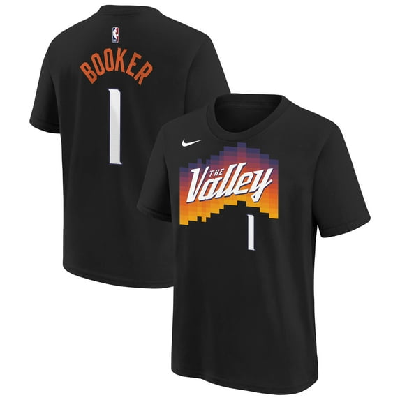 Youth Nike Devin Booker Black Phoenix Suns 2025/26 City Edition Name ...