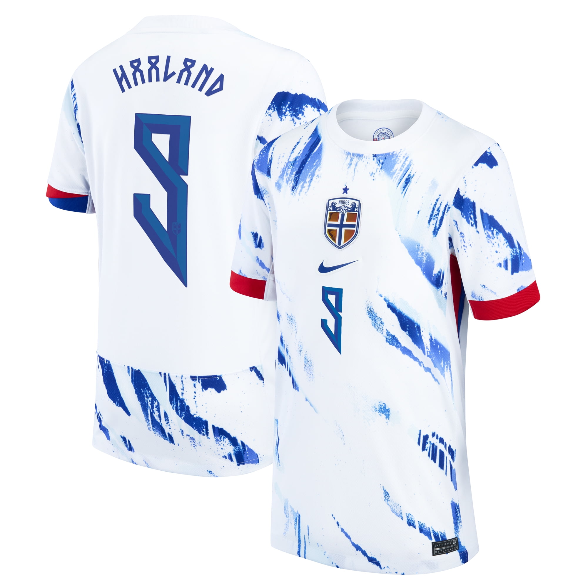 Youth Nike Erling Haaland White Norway National Team 2024 Away Replica ...