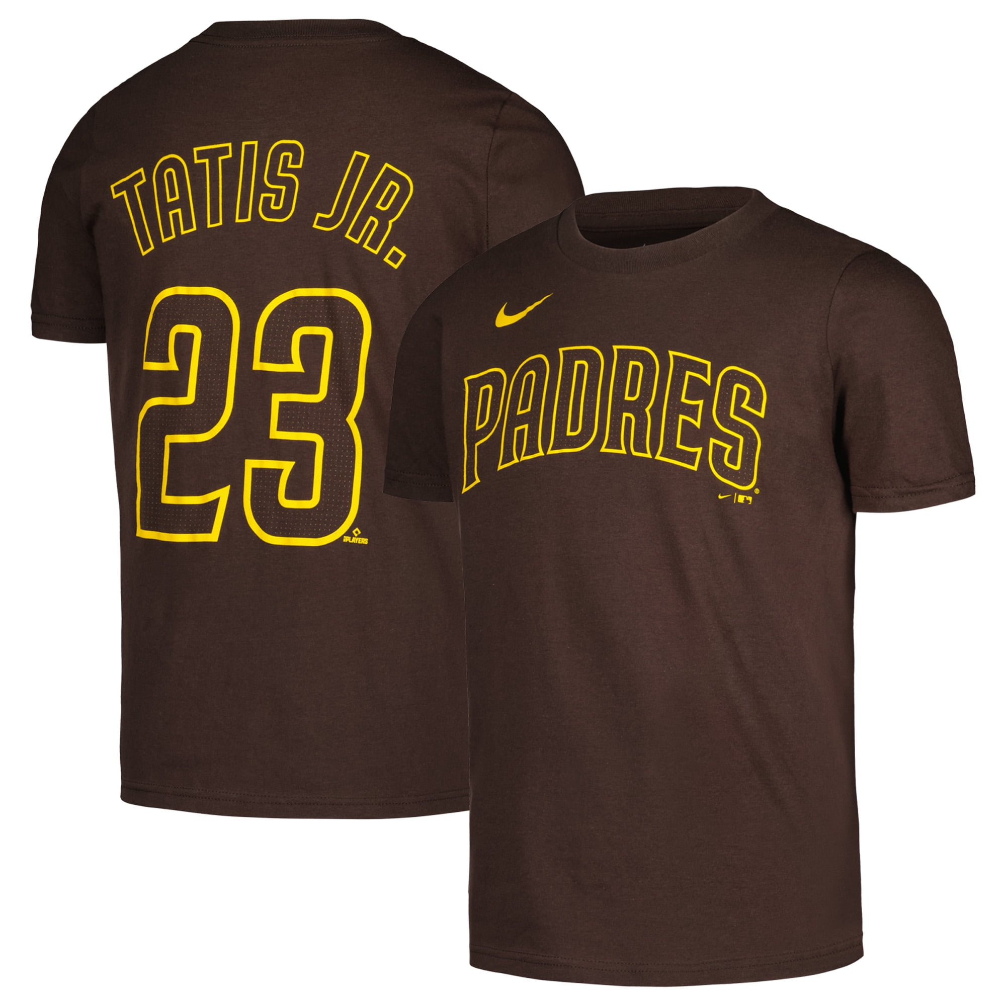 Youth Nike Fernando Tatis Jr. Brown San Diego Padres Home Player Name ...