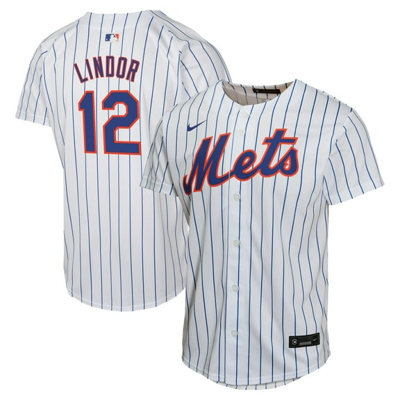 Men's Nike Francisco Lindor White New York Mets Home Elite Player ...
