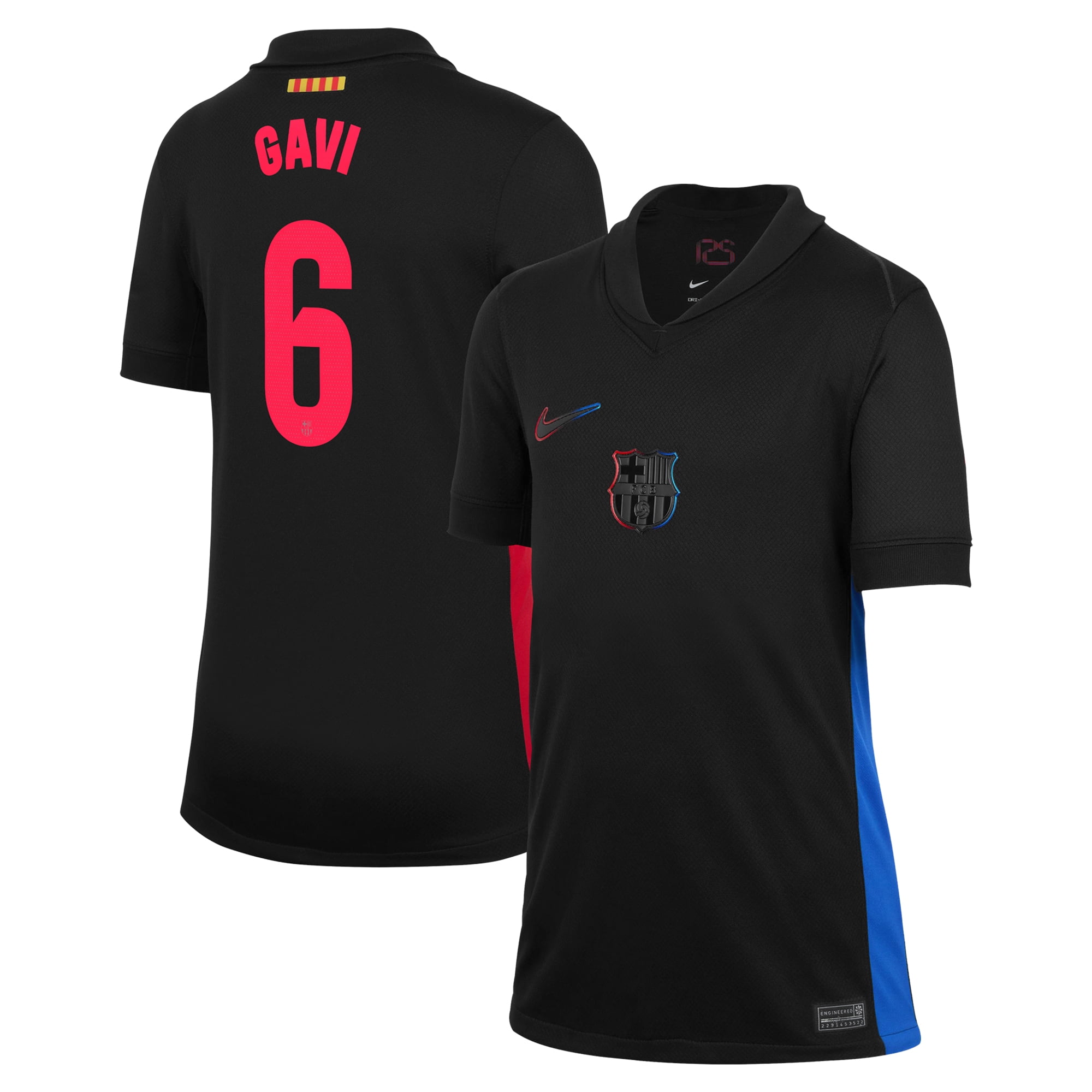 Youth Nike Gavi Black Barcelona 2024/25 Away Replica Player Jersey - Walmart.com