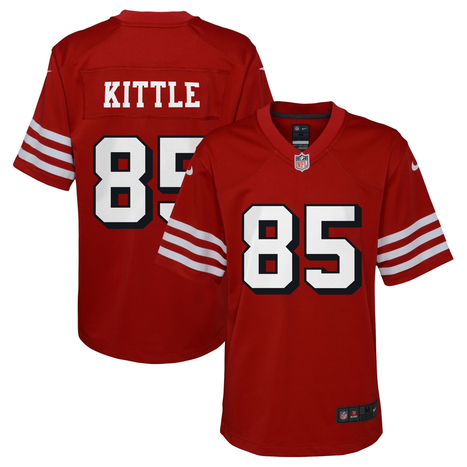 Nike Youth's George Kittle Game Jersey, Scarlet San Francisco 49ers ...