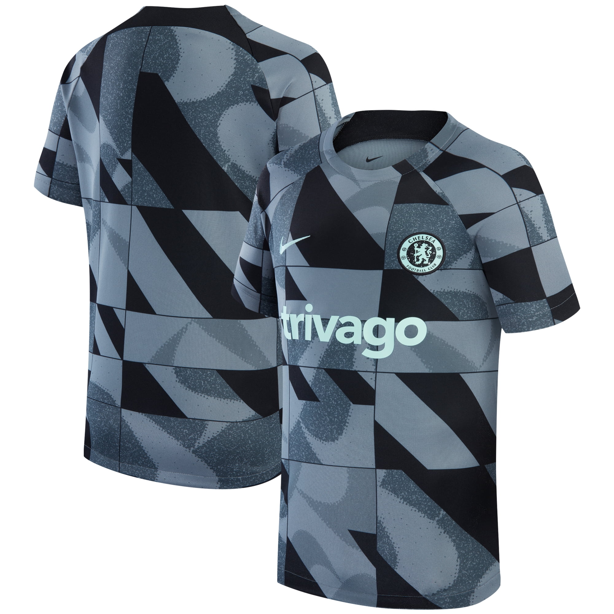 Youth Nike Gray Chelsea 2023/24 Academy Pro Performance Pre-Match Top ...