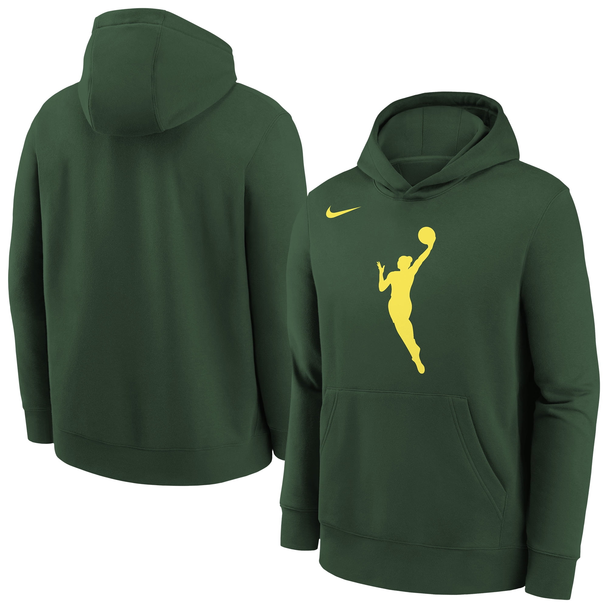 Youth Nike Hunter Green WNBA Logo Essential Team Pullover Hoodie ...