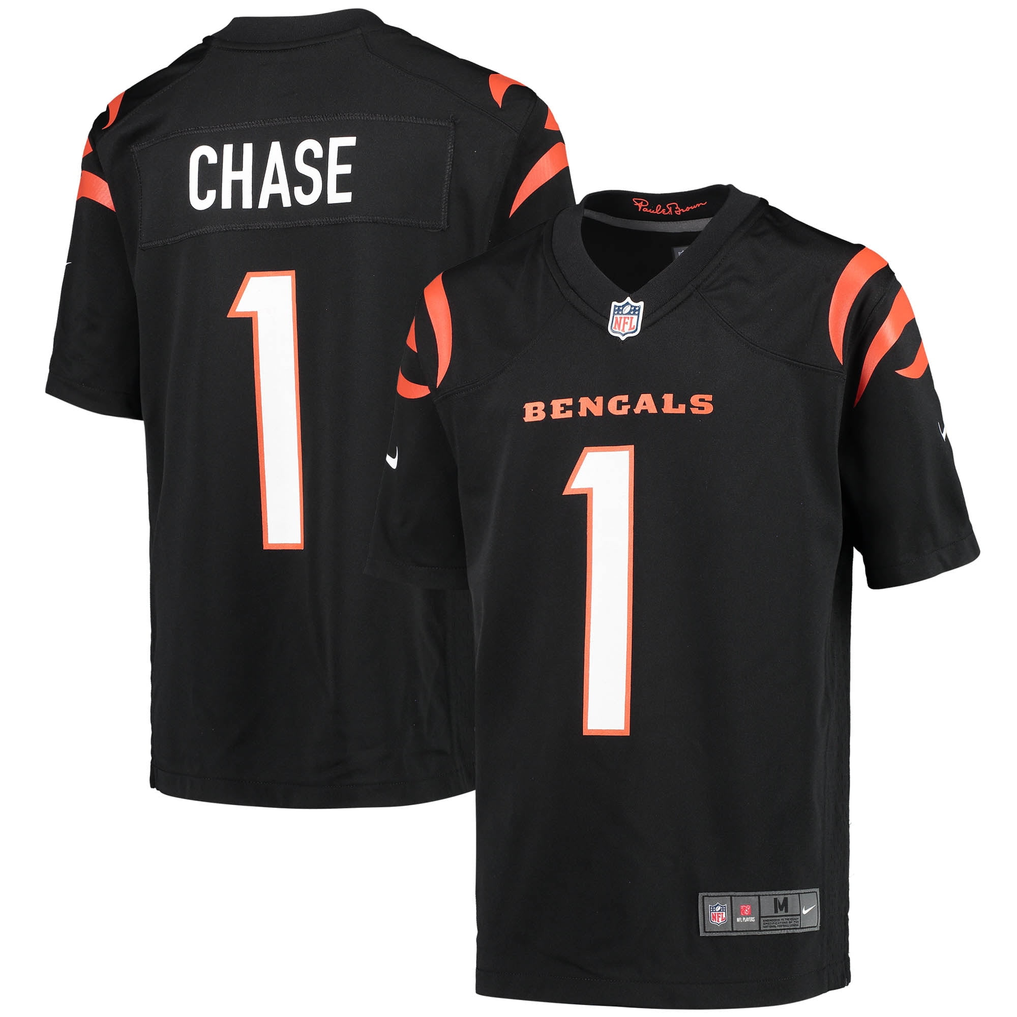 Youth Nike Ja'Marr Chase Black Cincinnati Bengals Game Jersey - Walmart.com