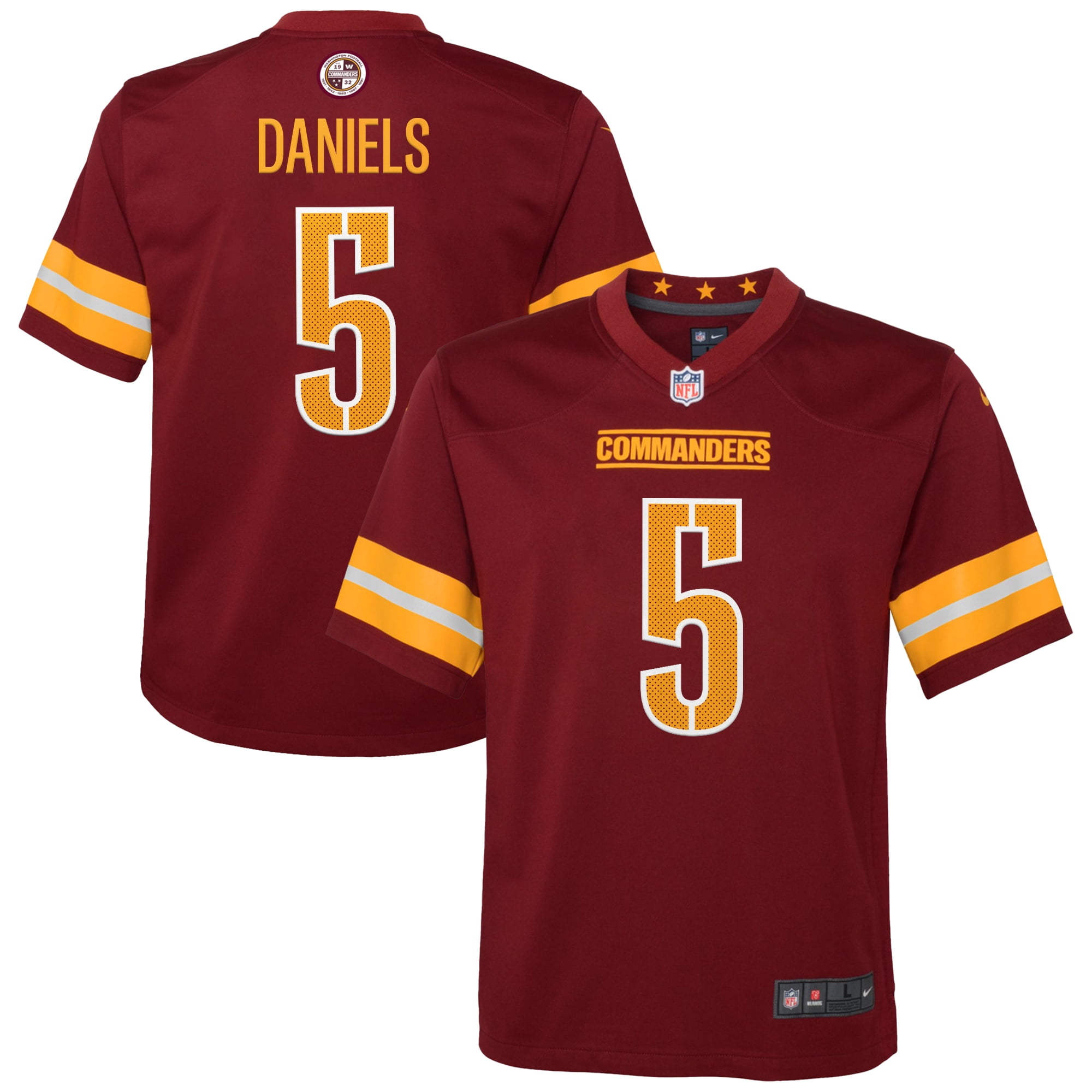 Youth Nike Jayden Daniels Burgundy Washington Commanders Game Jersey - Walmart.com
