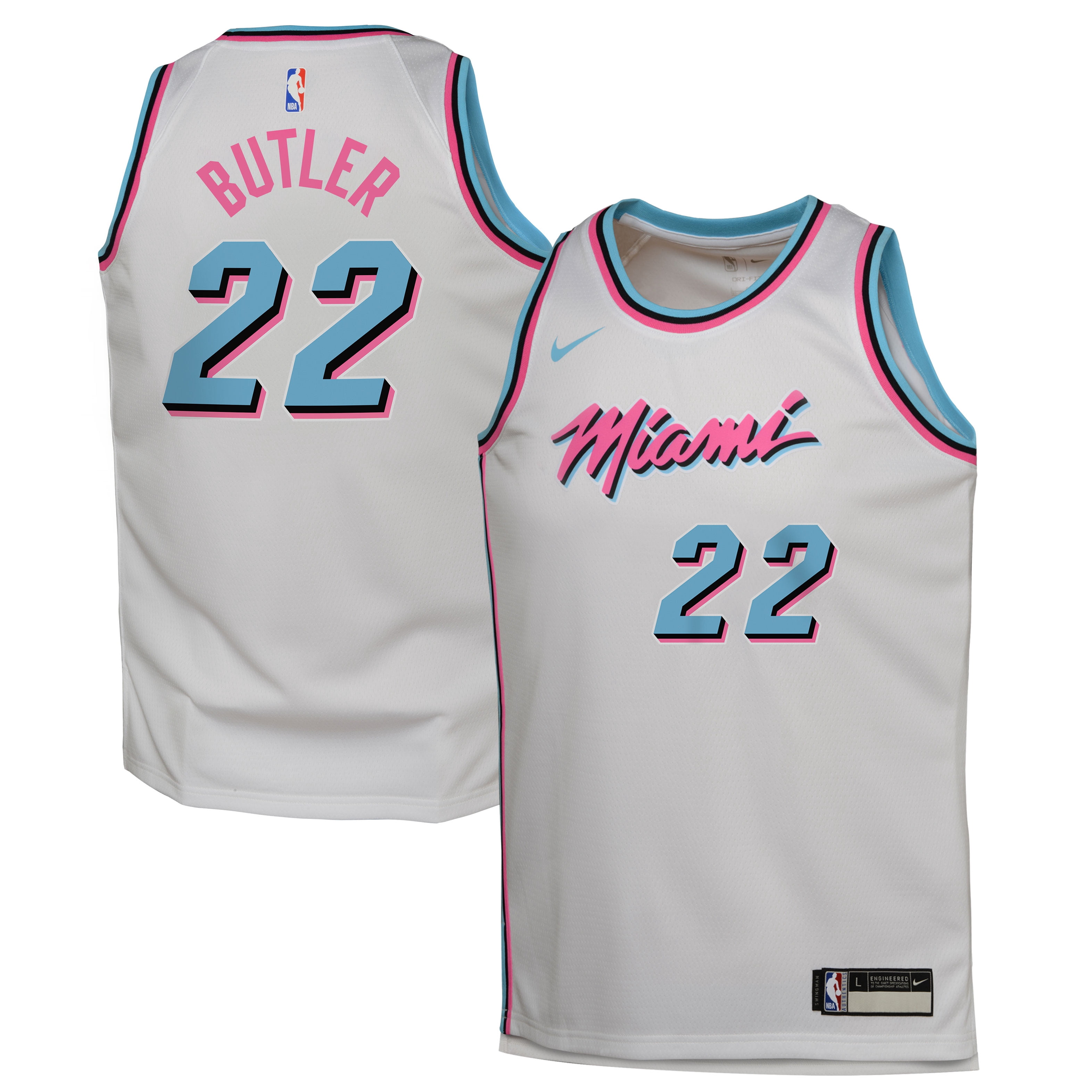 Youth Nike Jimmy Butler White Miami Heat 2024/25 Swingman Player Jersey ...
