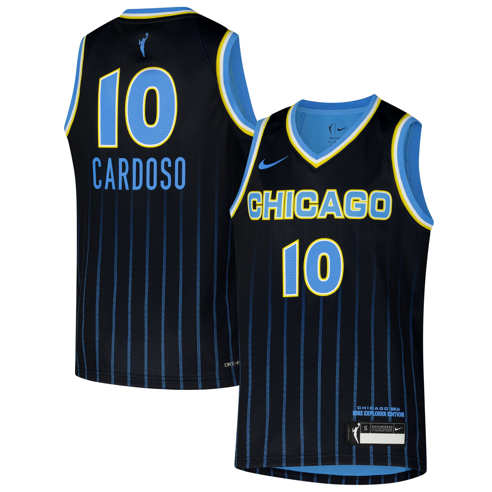 Youth Nike Kamilla Cardoso Black Chicago Sky 2024 WNBA Draft Explorer ...