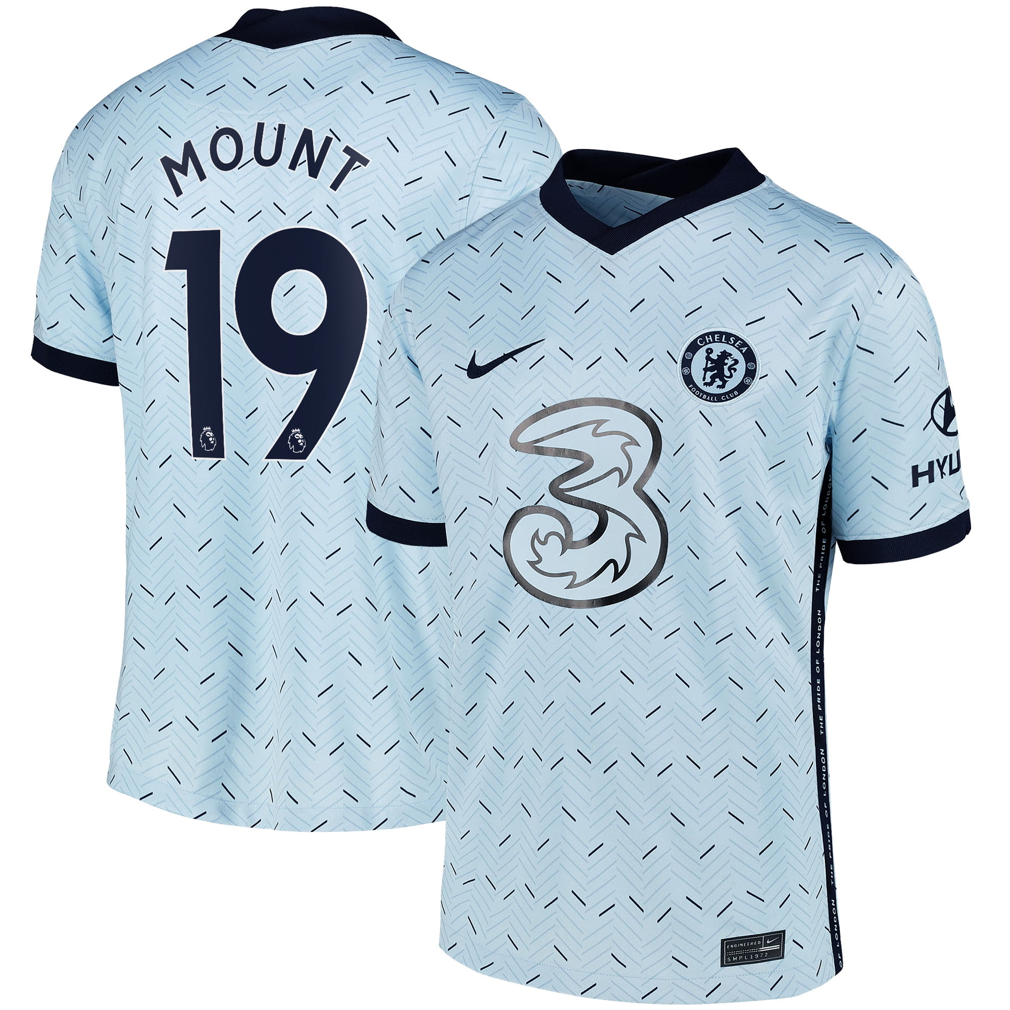 Youth Nike Mason Mount Light Blue Chelsea 2020/21 Away Replica Player Jersey - Walmart.com