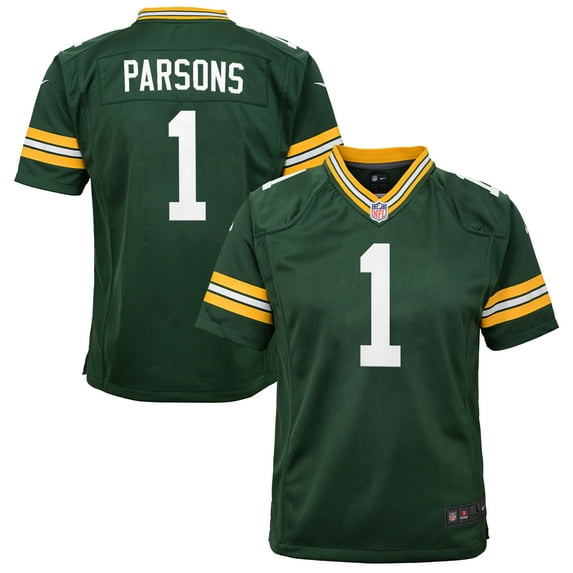 Youth Nike Micah Parsons Green Green Bay Packers Game Player Jersey ...