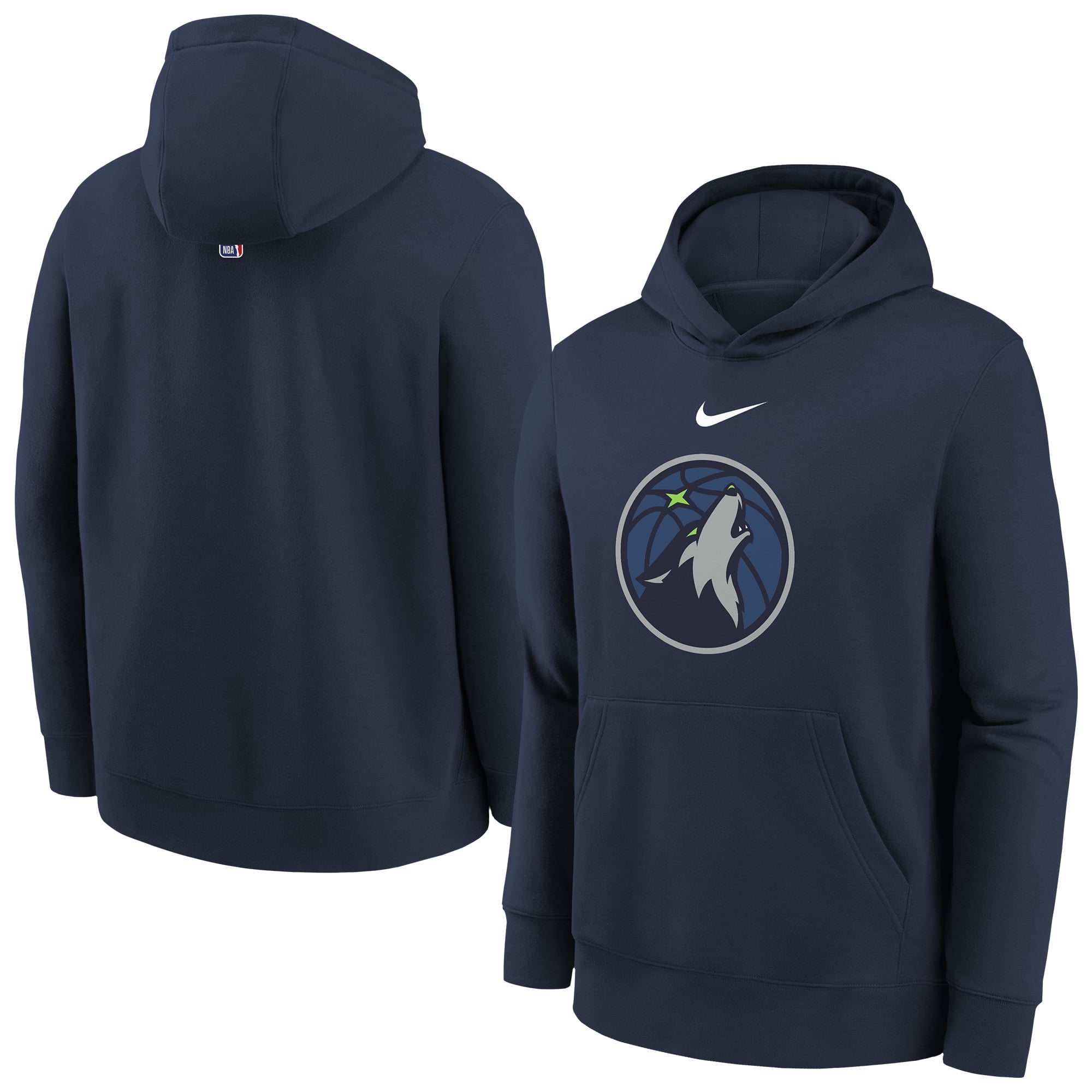 Youth Nike Navy Minnesota Timberwolves 2025/26 Club Fleece Hoodie ...