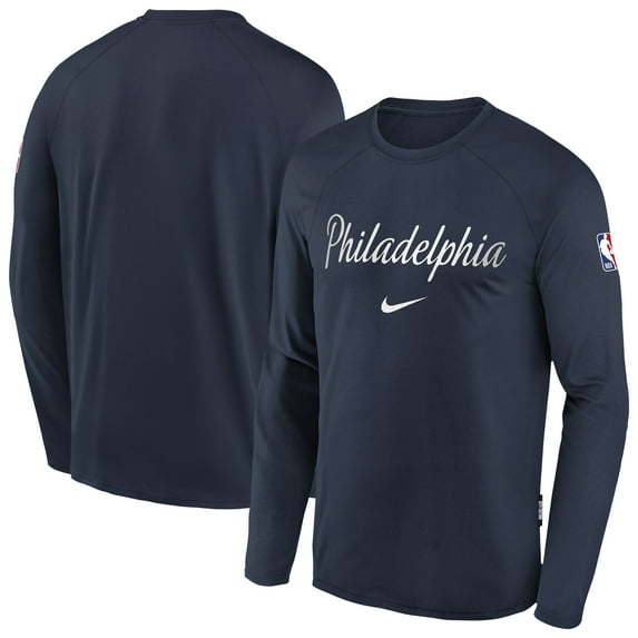 Youth Nike Navy Philadelphia 76ers 2025/26 City Edition Dri-Fit Long ...