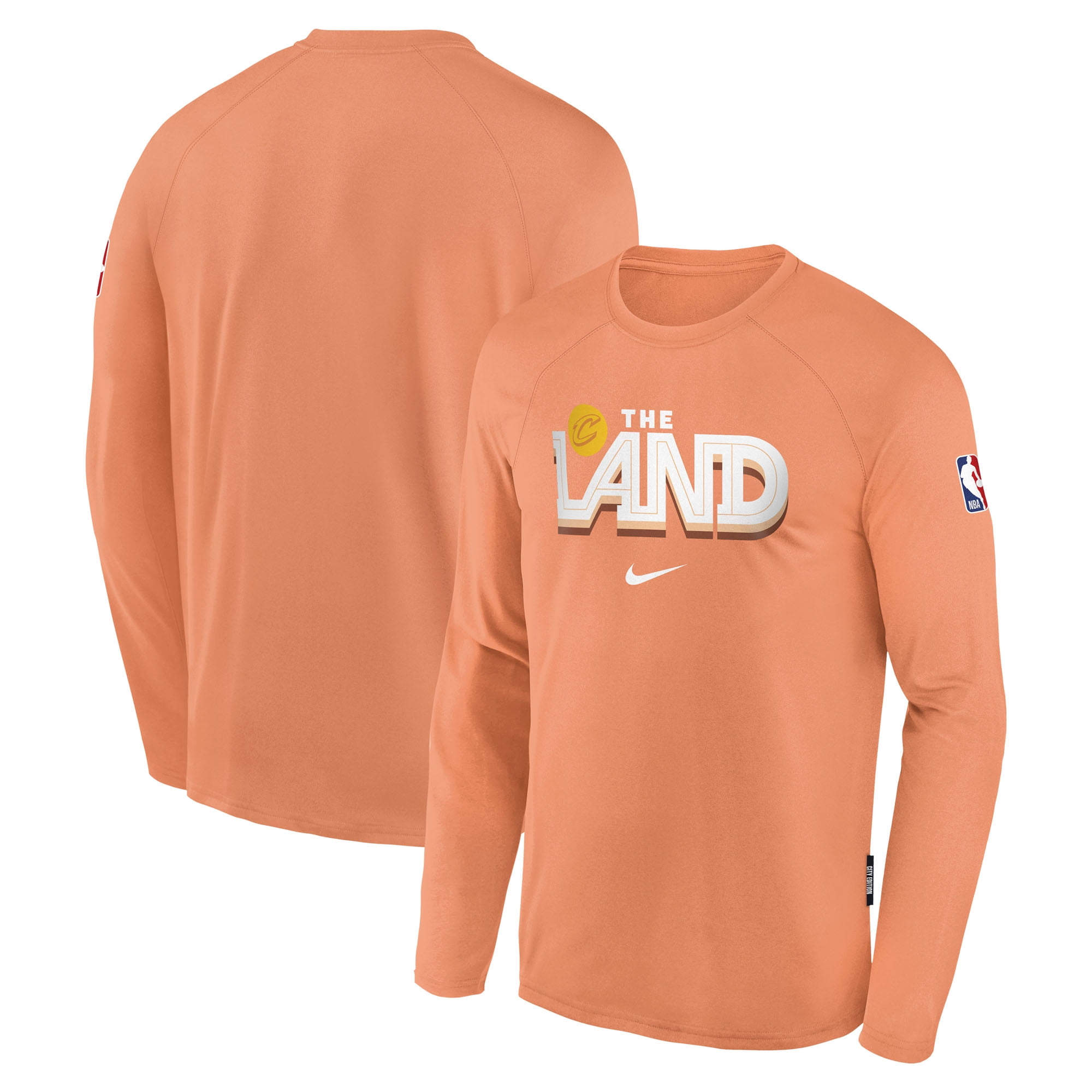Youth Nike Orange Cleveland Cavaliers 2025/26 City Edition Dri-Fit Long ...