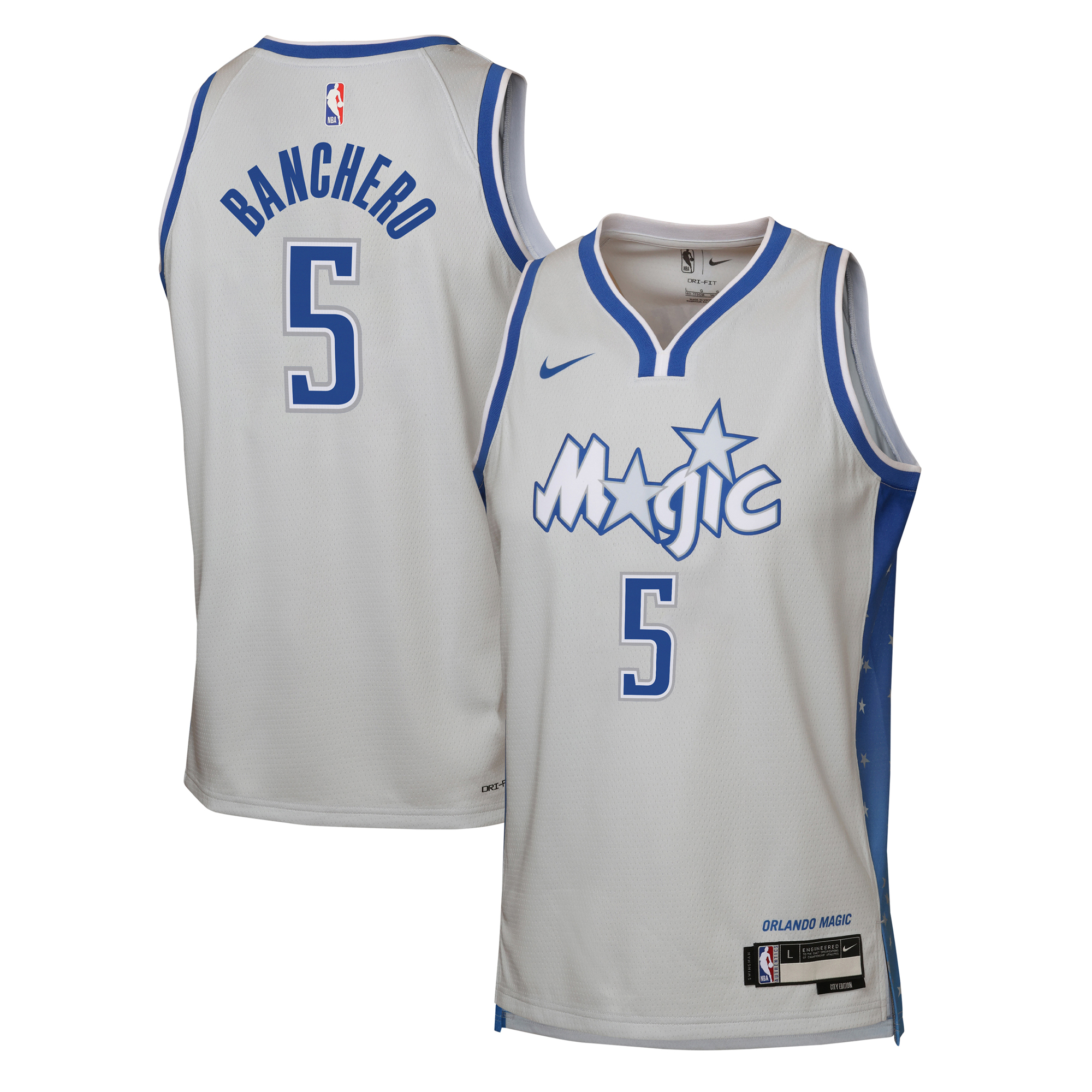 Youth Nike Paolo Banchero Silver Orlando Magic 2025/26 City Edition ...