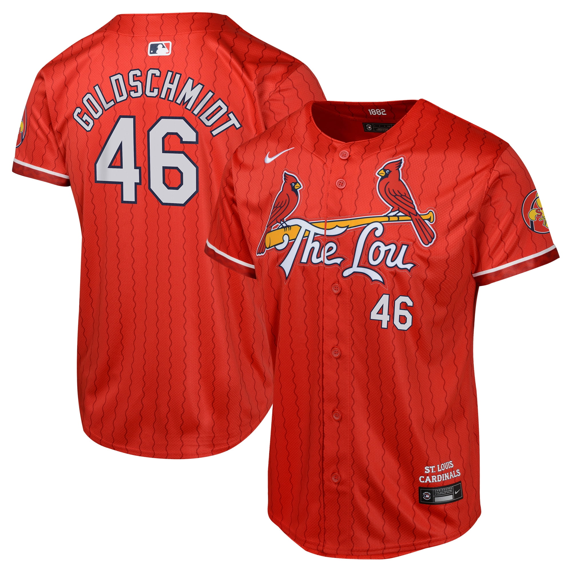 Youth Nike Paul Goldschmidt Red St. Louis Cardinals 2024 City Connect ...