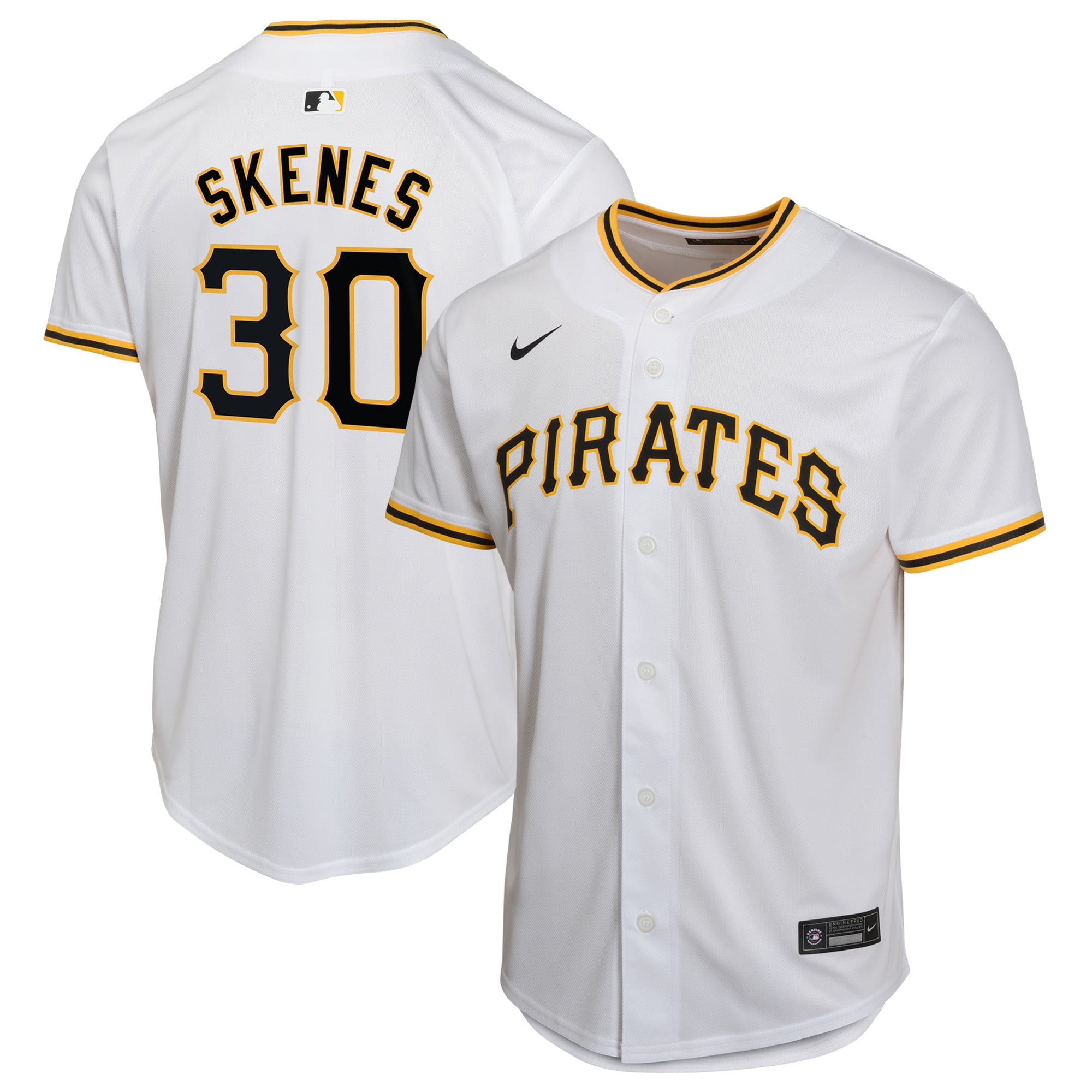 Youth Nike Paul Skenes White Pittsburgh Pirates Home Player Game Jersey ...