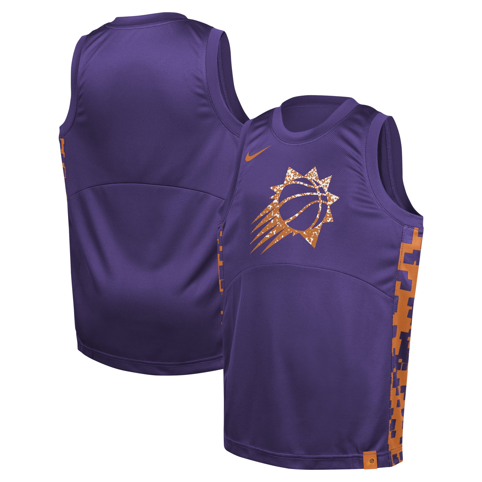 Youth Nike Purple Phoenix Suns Courtside Starting Five Team Jersey ...