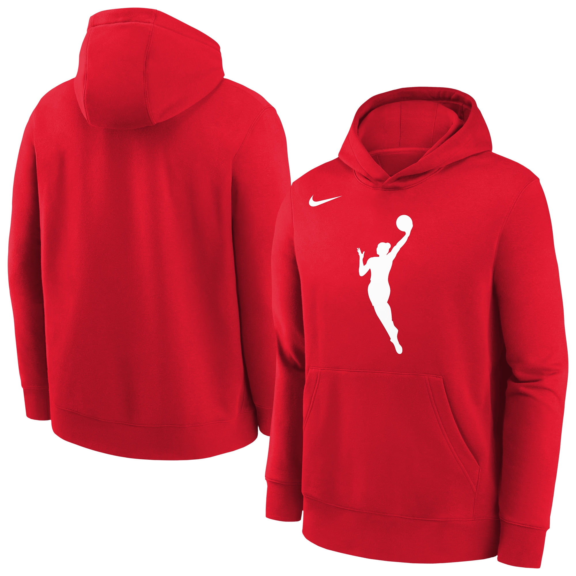 Youth Nike Red WNBA Logo Essential Team Pullover Hoodie - Walmart.com