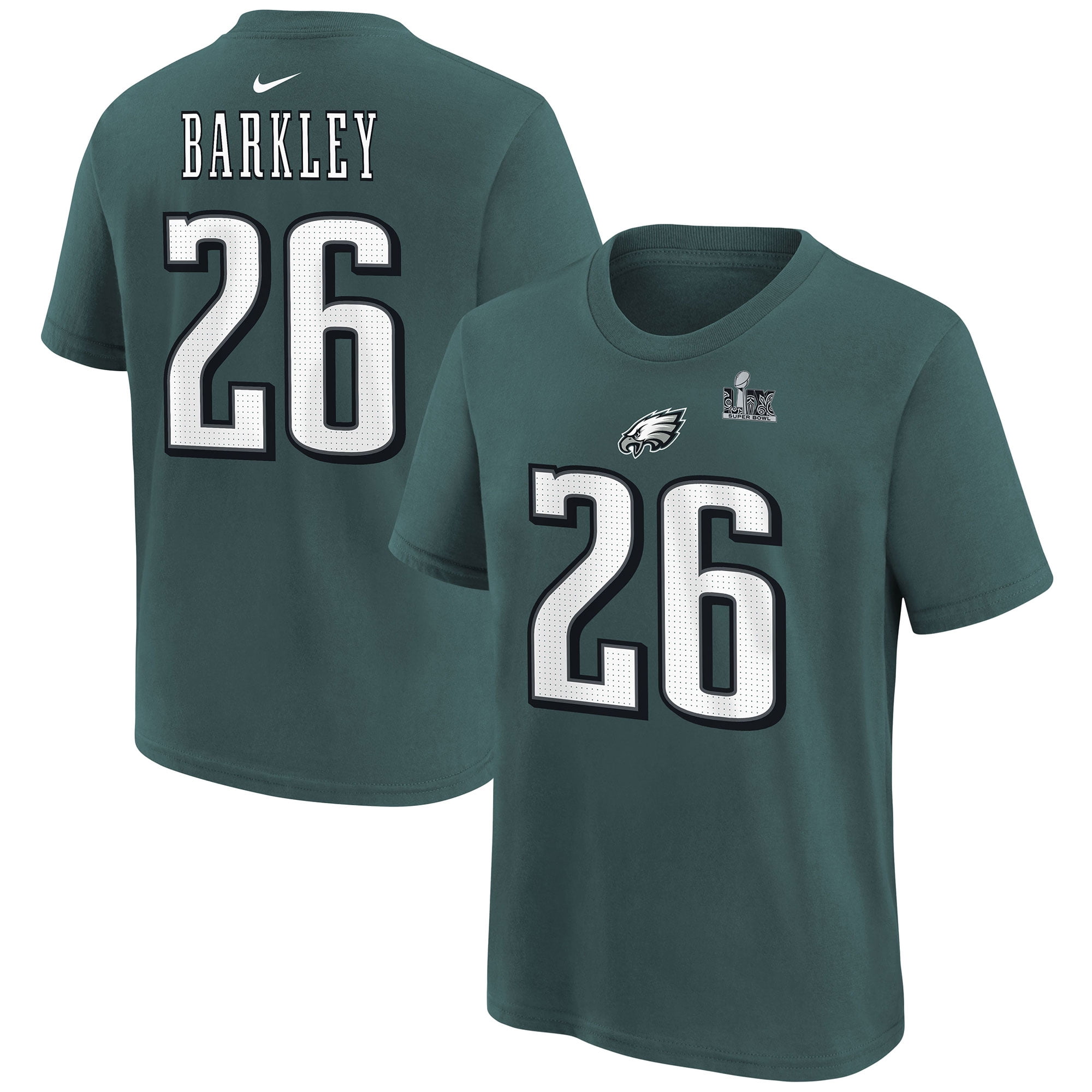 Youth Nike Saquon Barkley Midnight Green Philadelphia Eagles Super Bowl ...