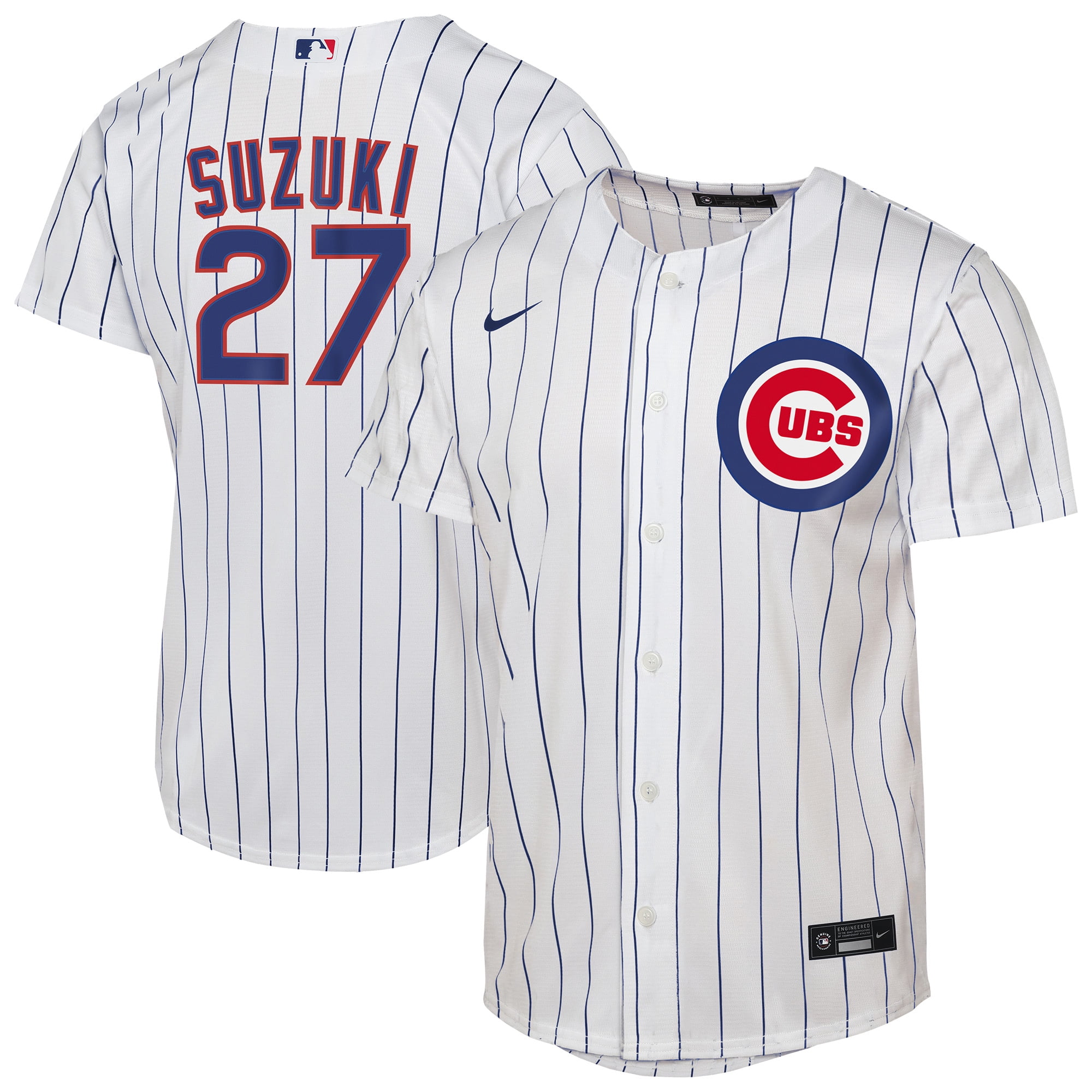 Youth Nike Seiya Suzuki White Chicago Cubs Home Replica Player Jersey ...