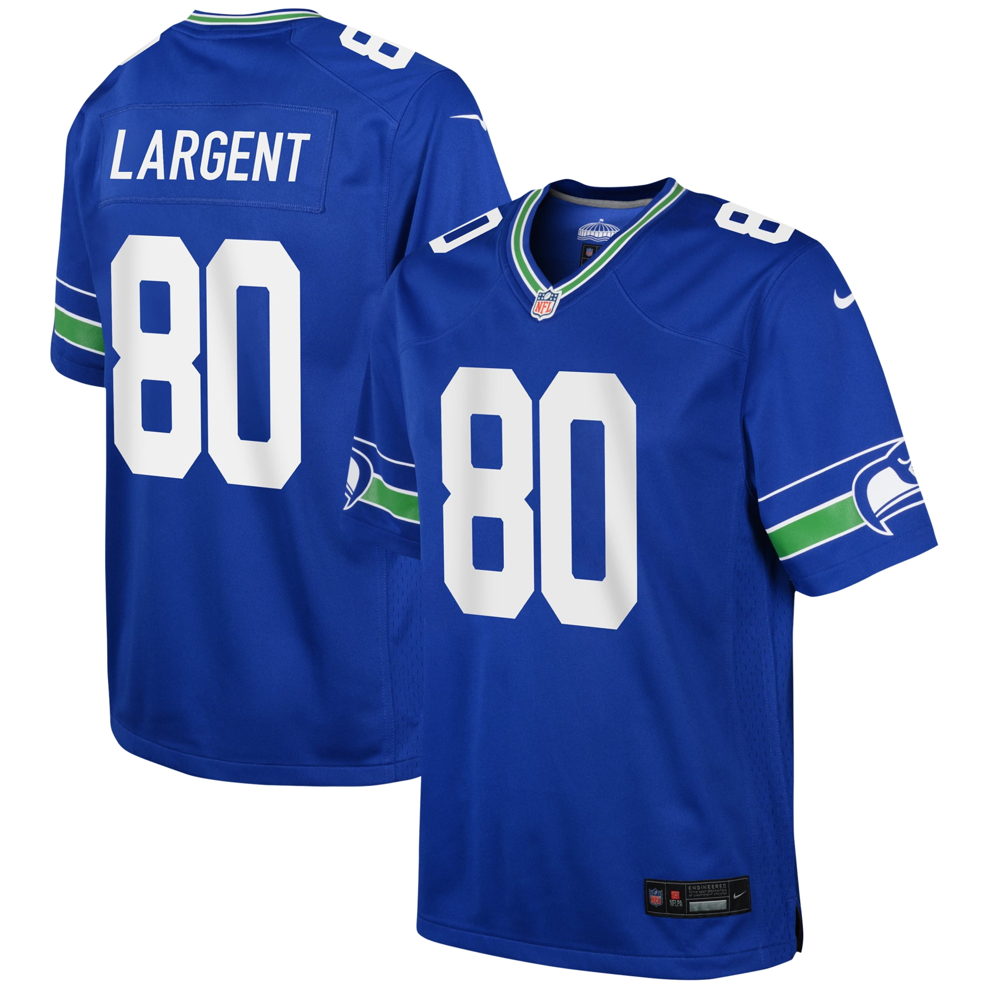Youth Nike Steve Largent Royal Seattle Seahawks Alternate Retired ...