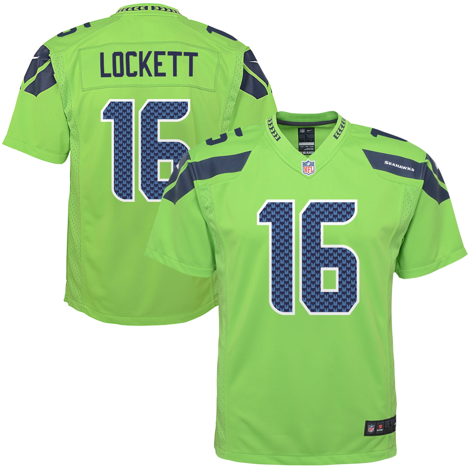 Youth Nike Tyler Lockett Neon Green Seattle Seahawks Game Jersey ...